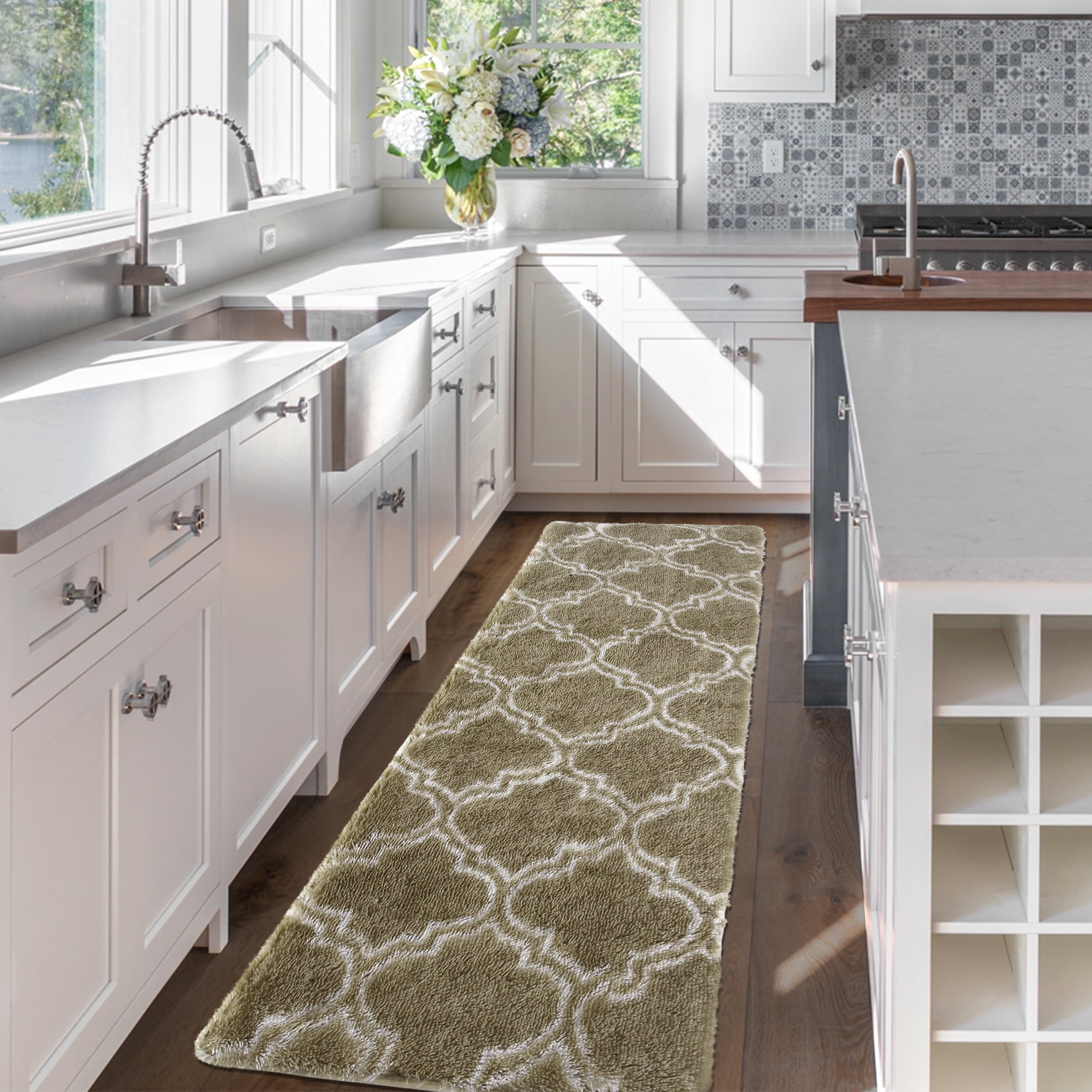 Haperlare Moroccan Shag Area Rugs Geometric Indoor Super Soft Fuzzy ...