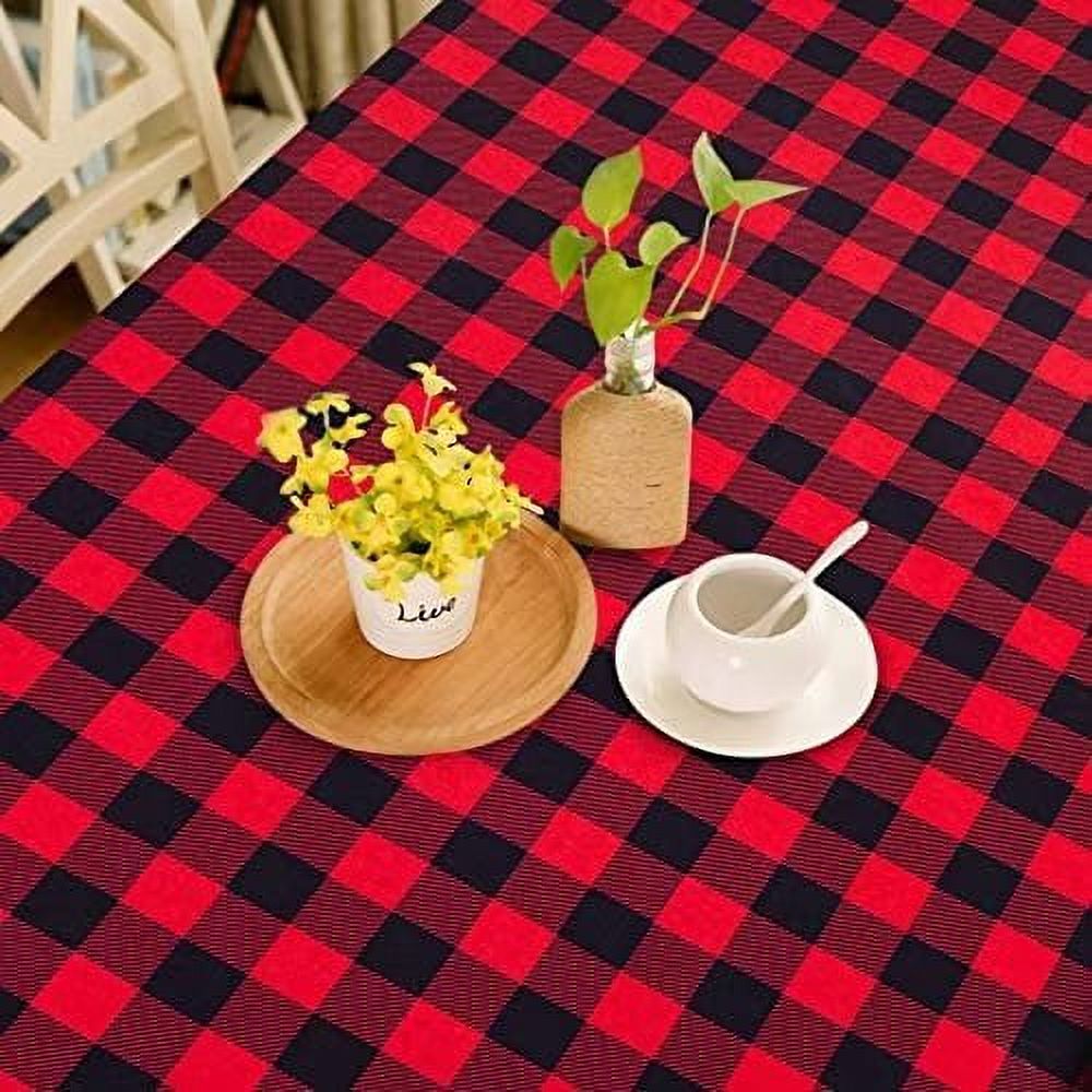 Haperlare Plaid Checkered Tablecloth Farmhouse Buffalo Plaid Table ...