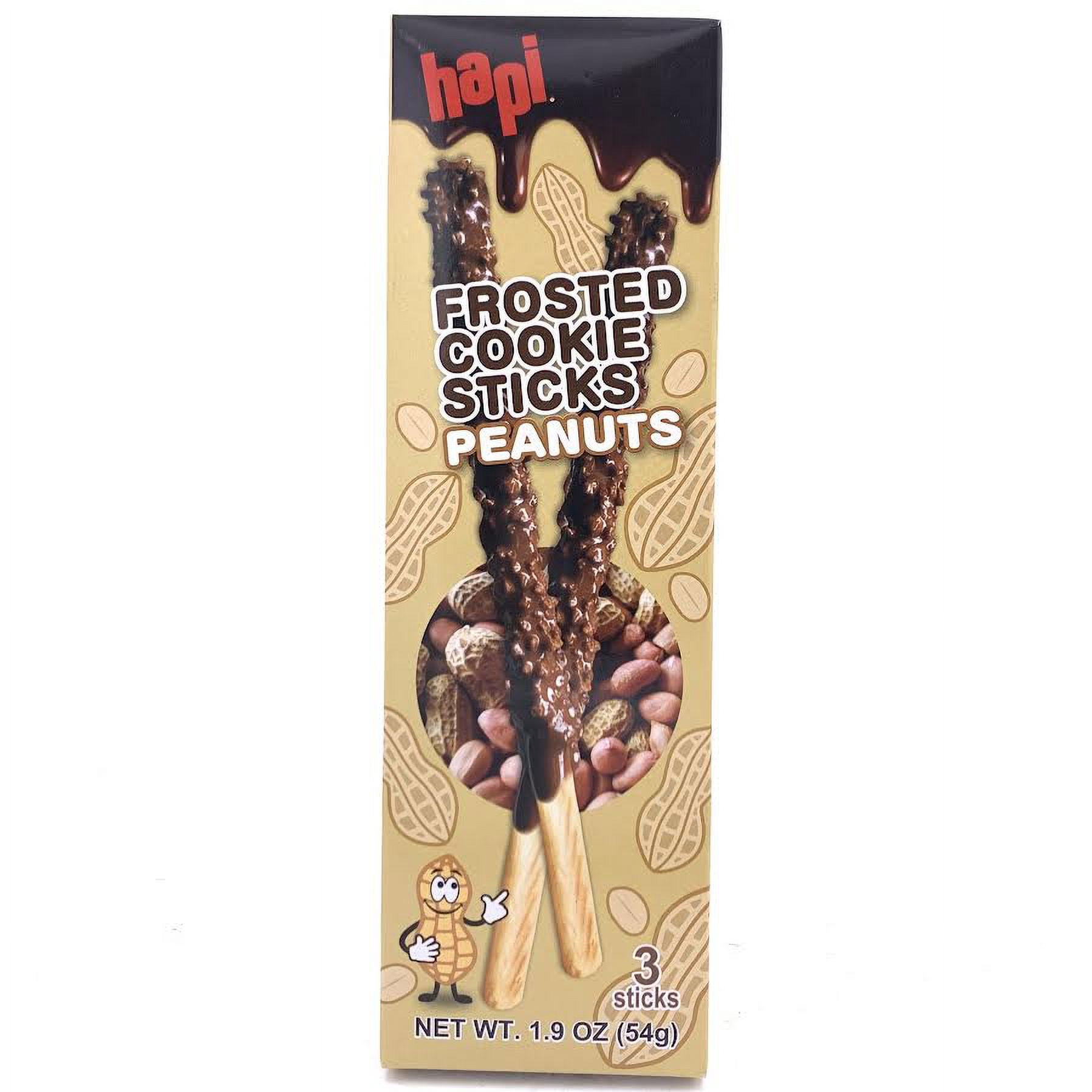 Hapi Frosted Cookie Sticks - Peanuts 54g/(3sticks) - Walmart.com