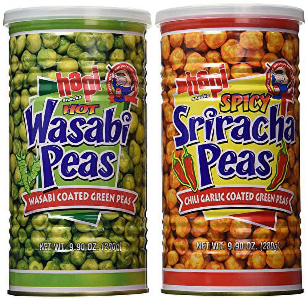Hapi, Hot Wasabi Peas + Spicy Sriracha Peas Combo Pack - Walmart.com
