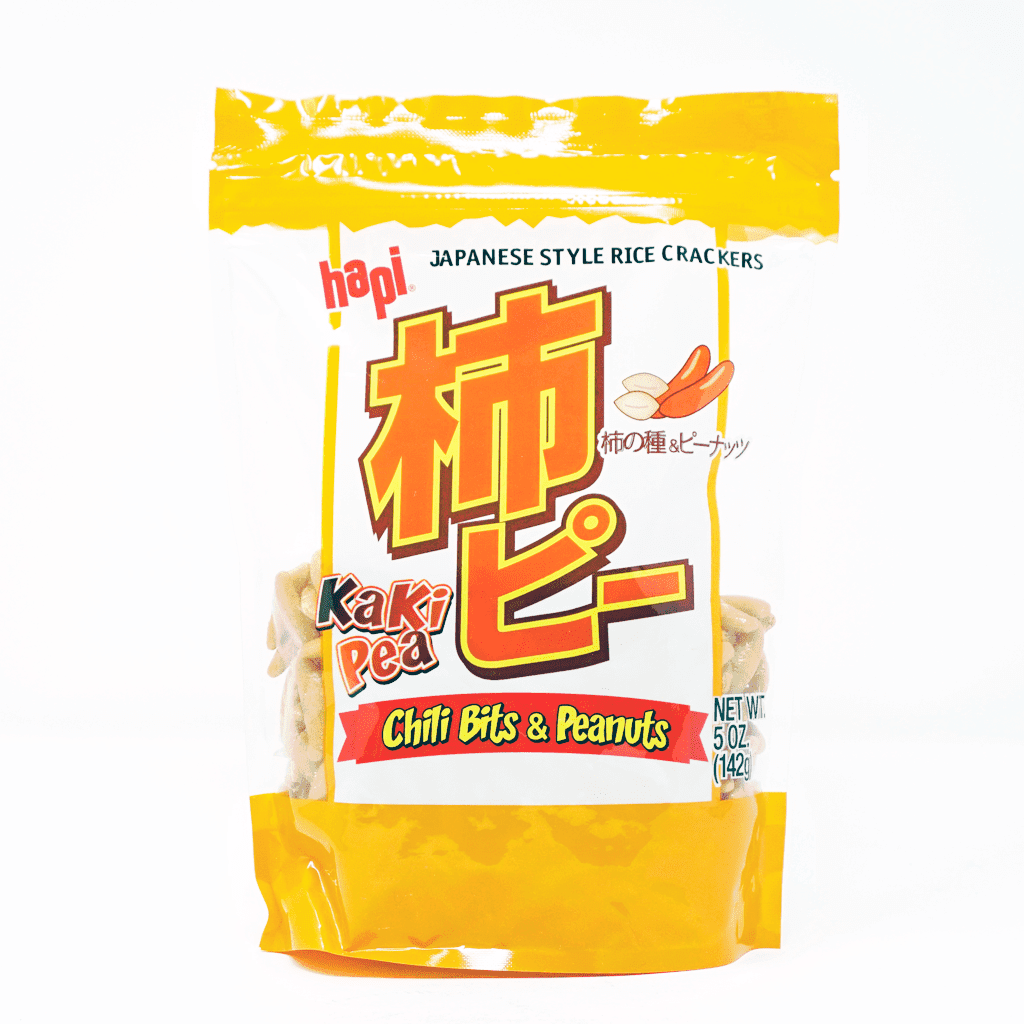 Hapi Japanese Style Rice Crackers Chili Bits & Peanuts Kaki pea 5oz ...