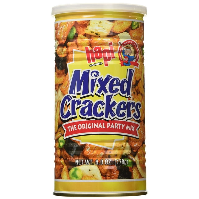 Hapi Asian Oriental Mixed Crackers, Original Party Mix, 6 Ounce (Pack ...