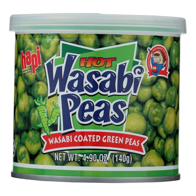 Hapi Snacks Hot Wasabi Peas Wasabi Coated Green Peas, 4.9 OZ - Walmart.com