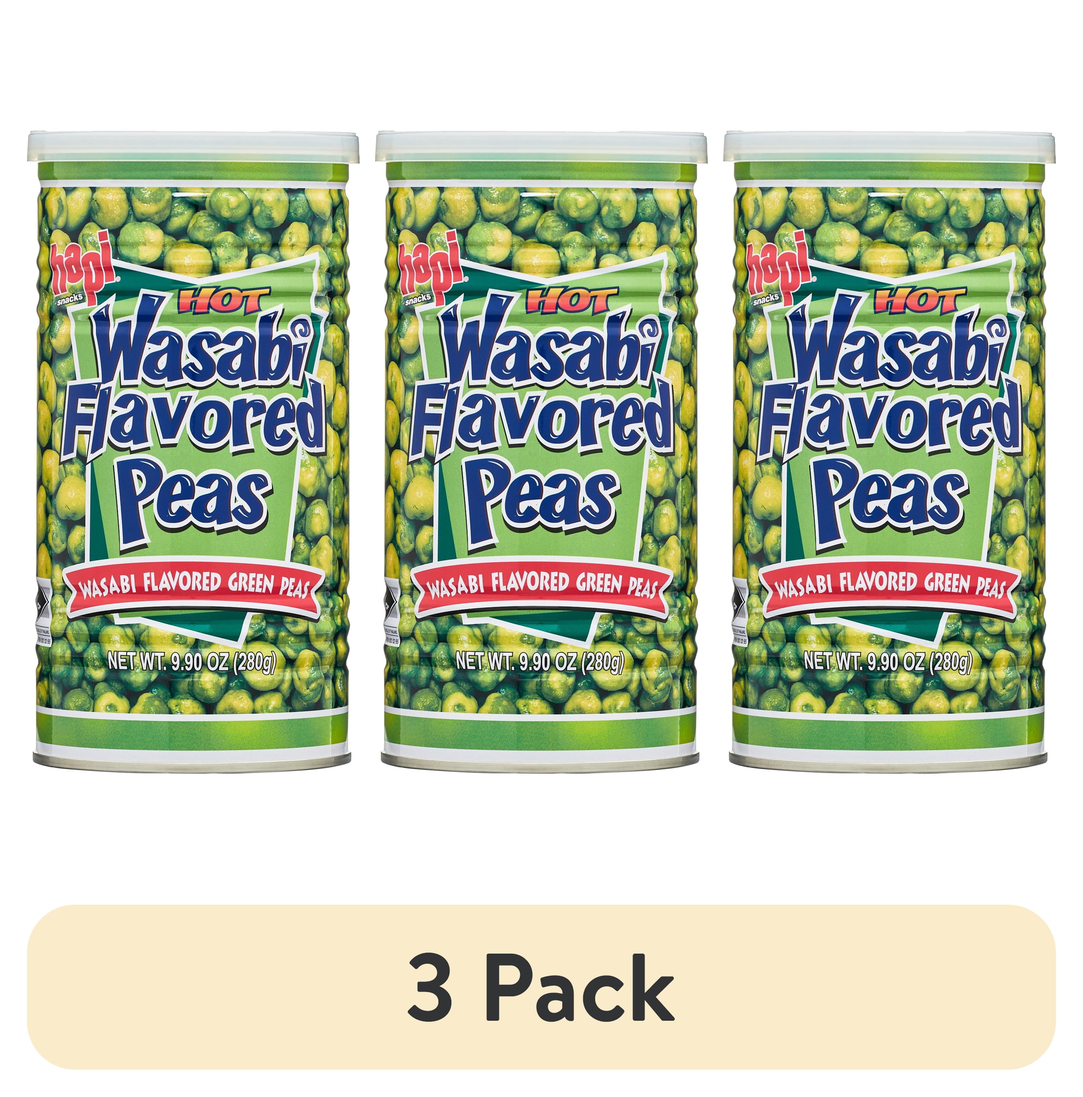 (3 pack) Hapi Snacks Wasabi Peas, Hot, 9.9 Oz - Walmart.com