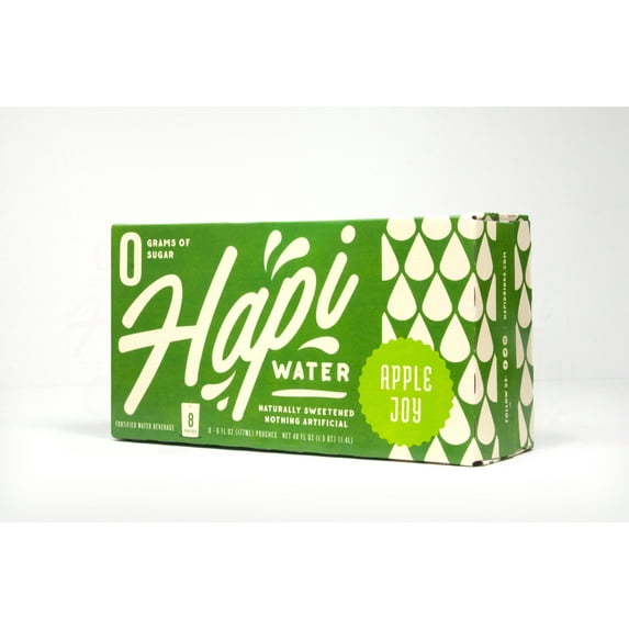 Hapi Water Apple Joy Flavored, 8 pack, 6 fl oz pouches - Walmart.com