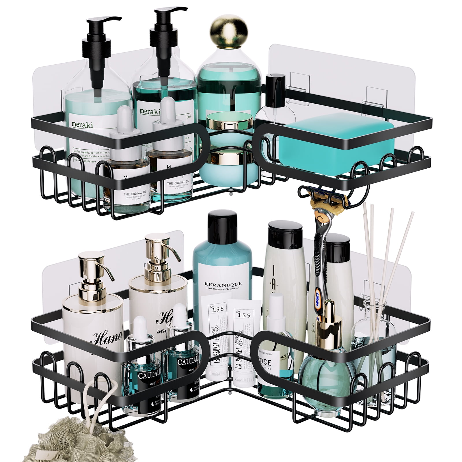 HapiRm Corner Shower Caddy, Shower Caddy Wall Mounted with Soap and ...