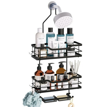 Over the Shower Head Caddy Organizer, Shower Storage Rack Shelf with ...