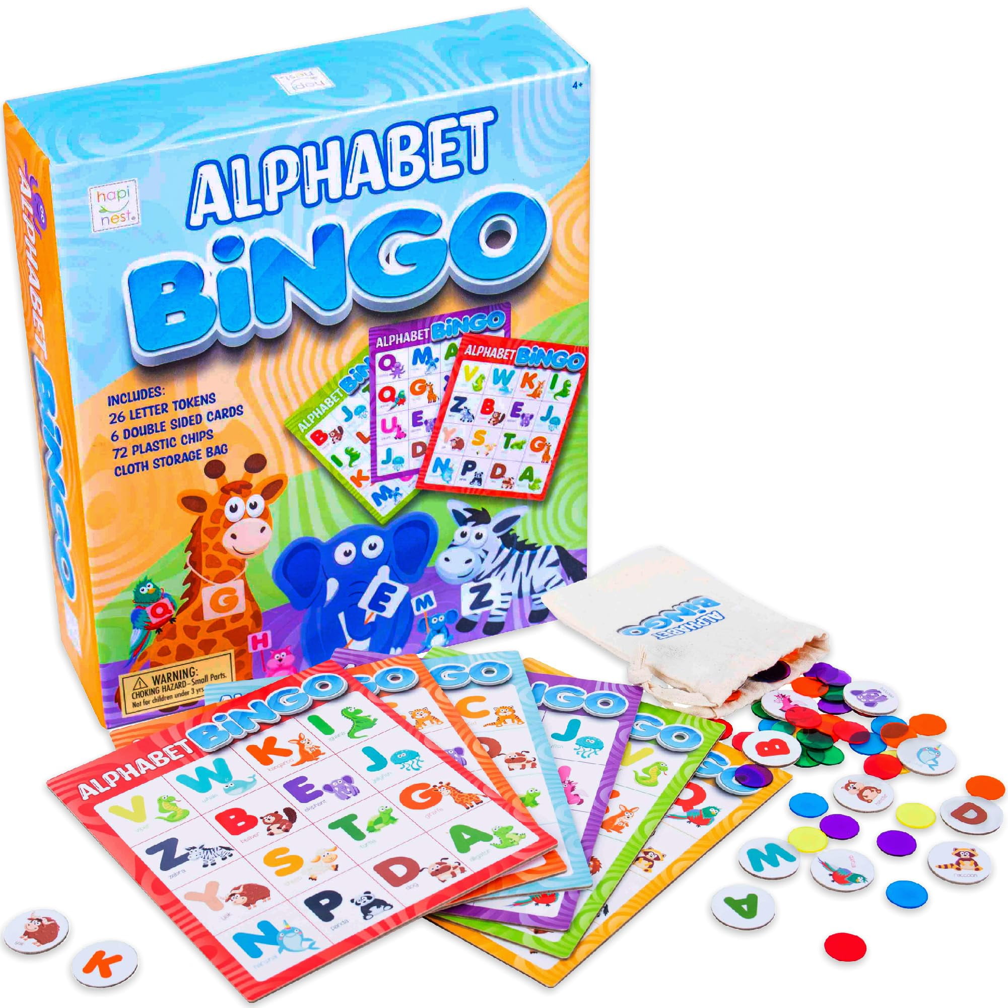 Hapinest Alphabet Bingo ABC MMF7 Letter Preschool Learning Board Game ...