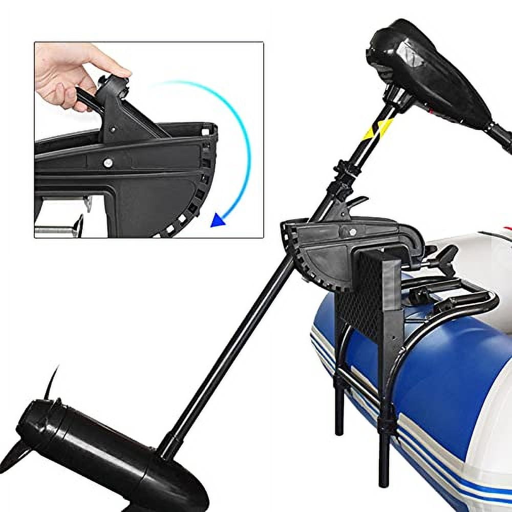 Hapivida Boat Motor Bracket, 12V Electric Motor Thruster Bracket Boat ...