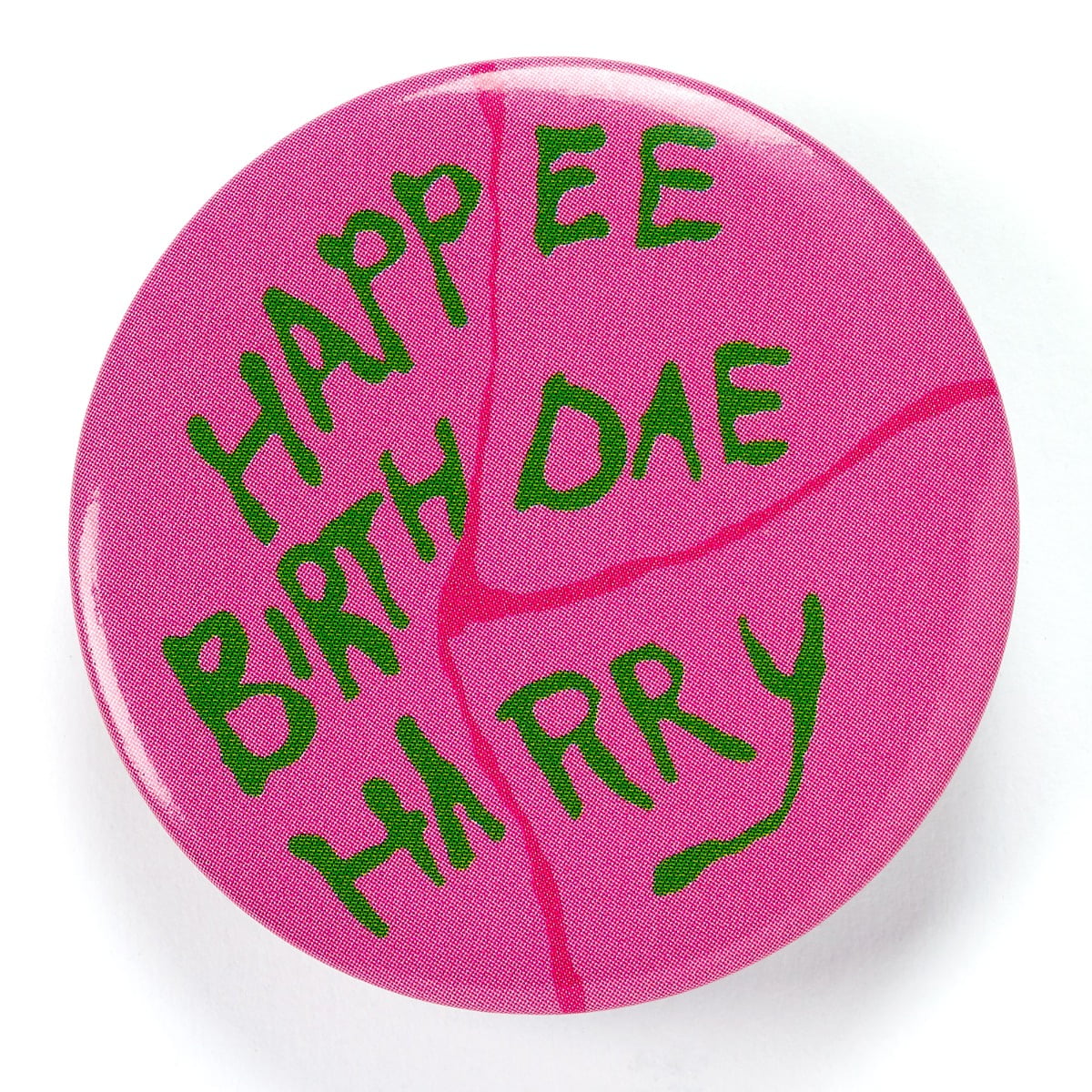 Happee Birthdae Harry Cake Button Badge - Walmart.com