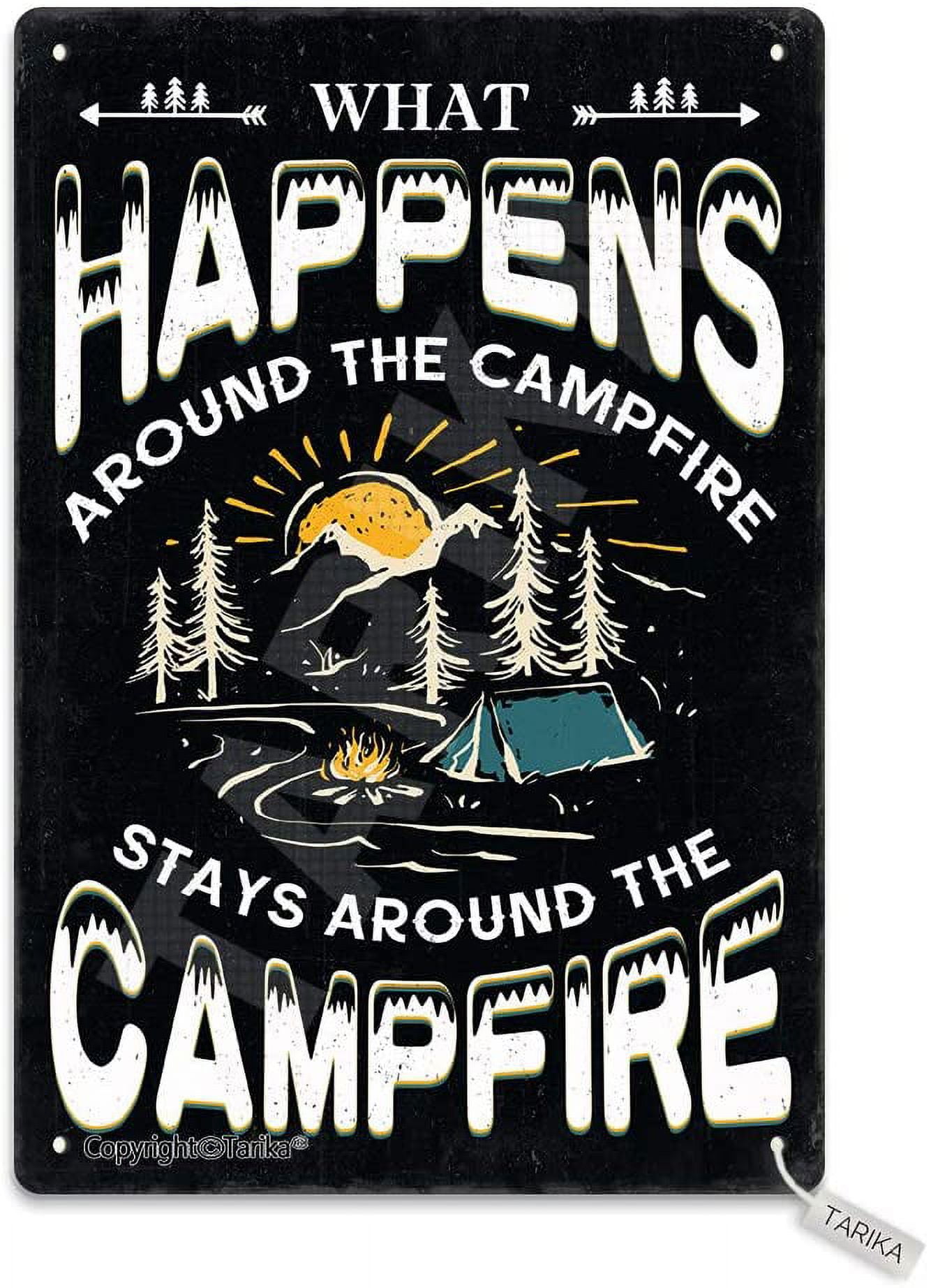What Happens Around The Campfire Stays Around The Campfire Retro Look ...