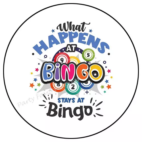 What Happens At Bingo Stays At Bingo Sticker Party Favors Sticker ...