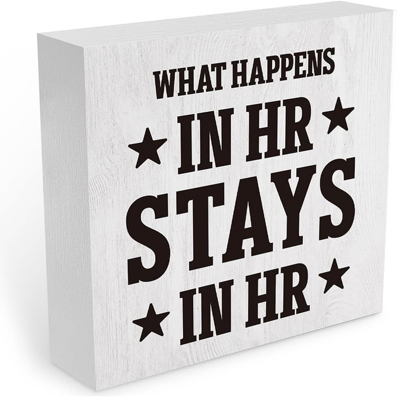 What Happens in HR Thank You Gifts Office Decor Funny Inspirational ...
