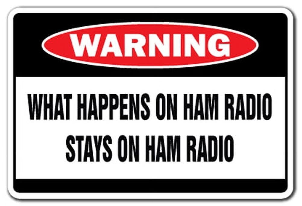 What Happens On Ham Radio Stays On Ham Radio [3 Pack] of Vinyl Decal ...