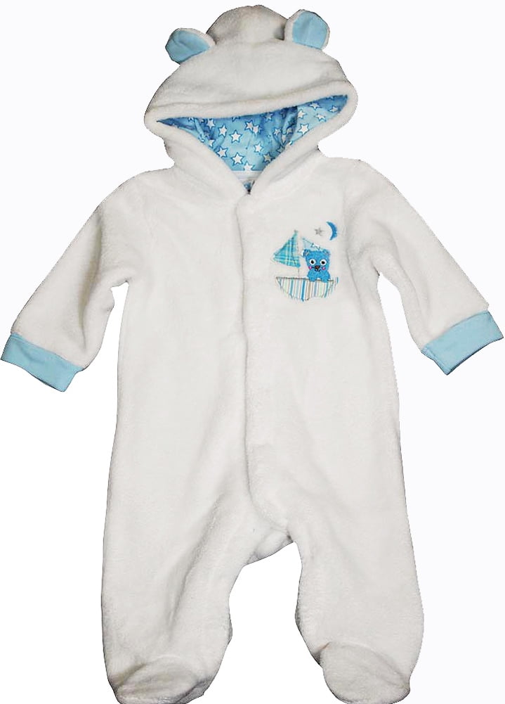 Happi by Dena Baby Boys Newborn One Piece Long Sleeve Footed Coverall ...