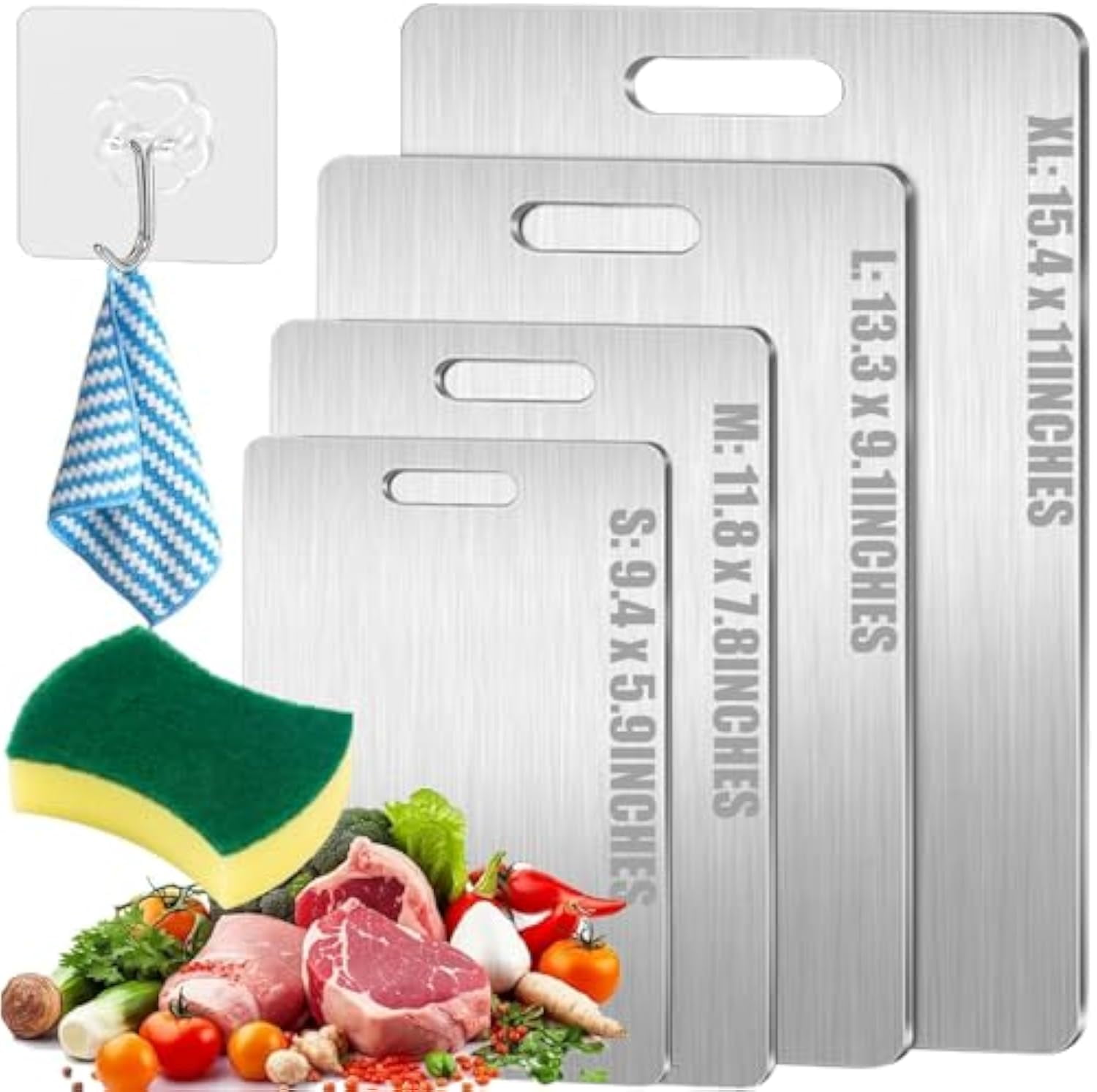 Happicartus Cutting Board, Non Toxic 100% Katuchef Titanium Cutting ...