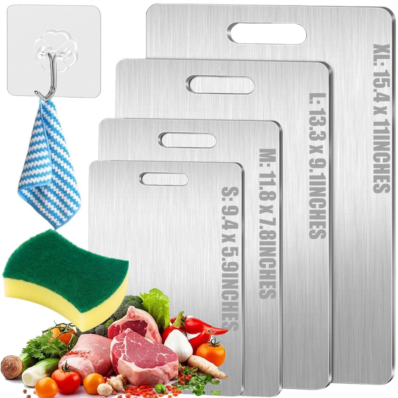 Happicartus Cutting Board, Non Toxic 100% Katuchef Titanium Cutting ...