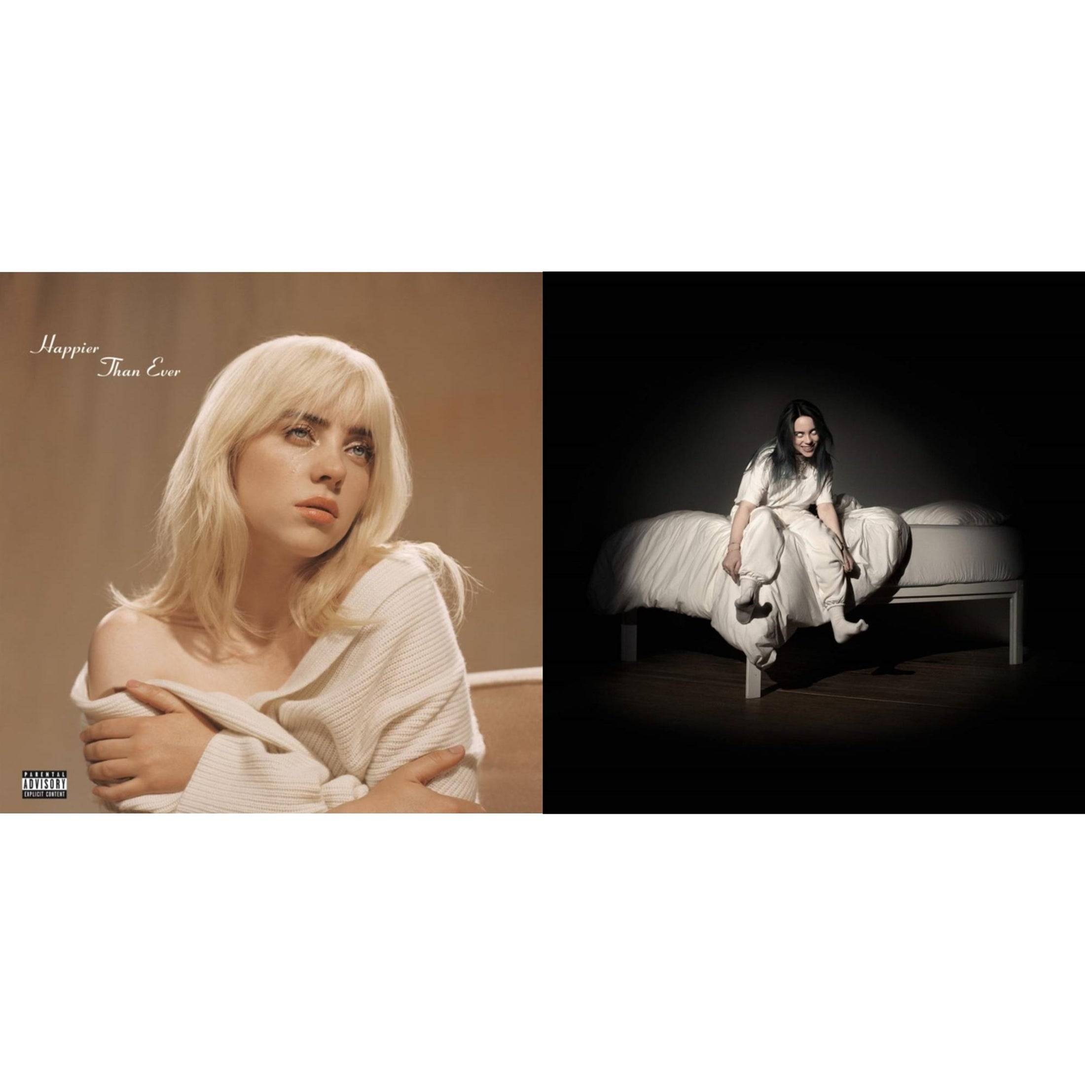 Happier Than Ever (X) (2LP) & When We All Fall Asleep, Where Do We Go ...