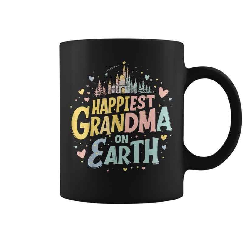 Happiest Grandma On Earth Cute Castle Fairy Tale Magical Coffee Mugs ...