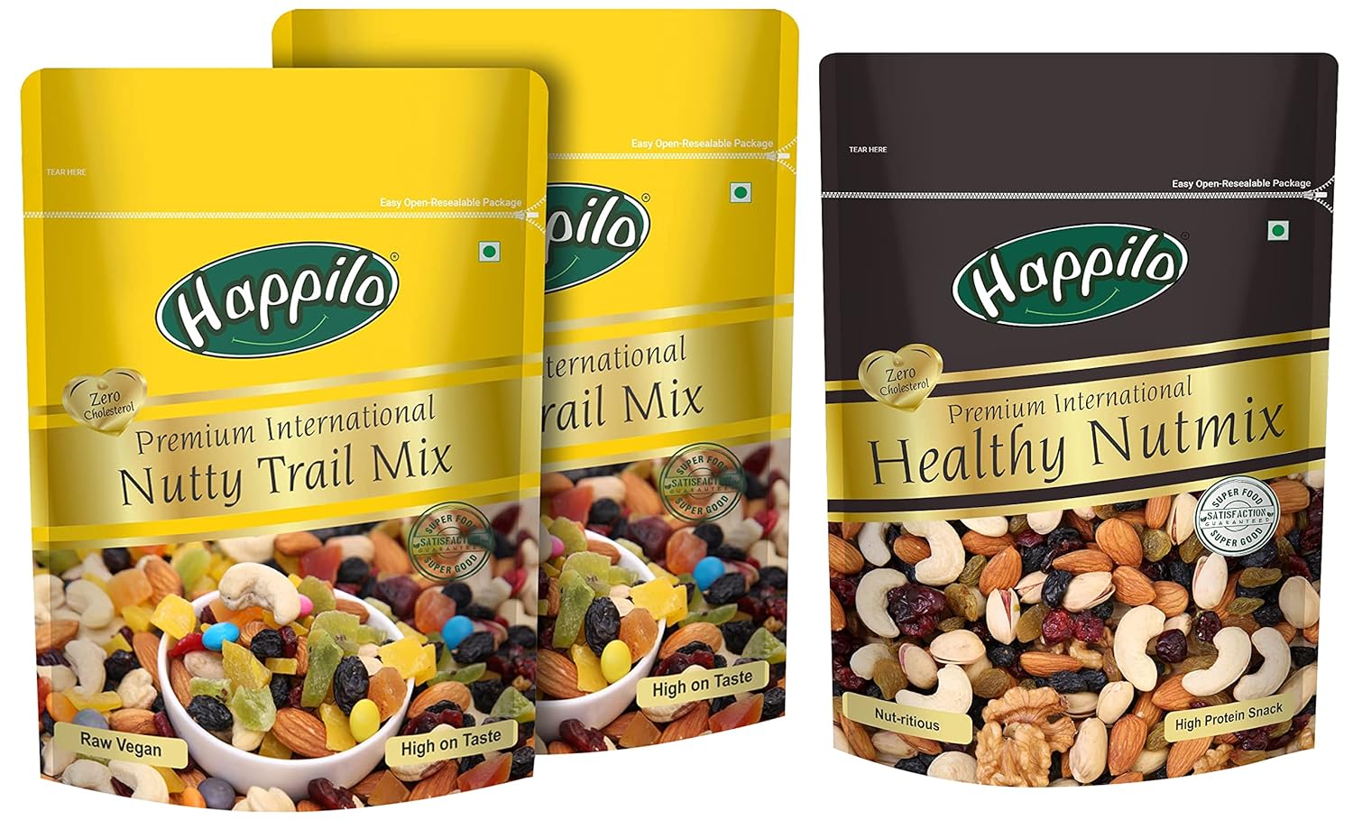 Happilo Premium International Healthy Nutmix 200gm, 7.0 Ounce & Premium ...