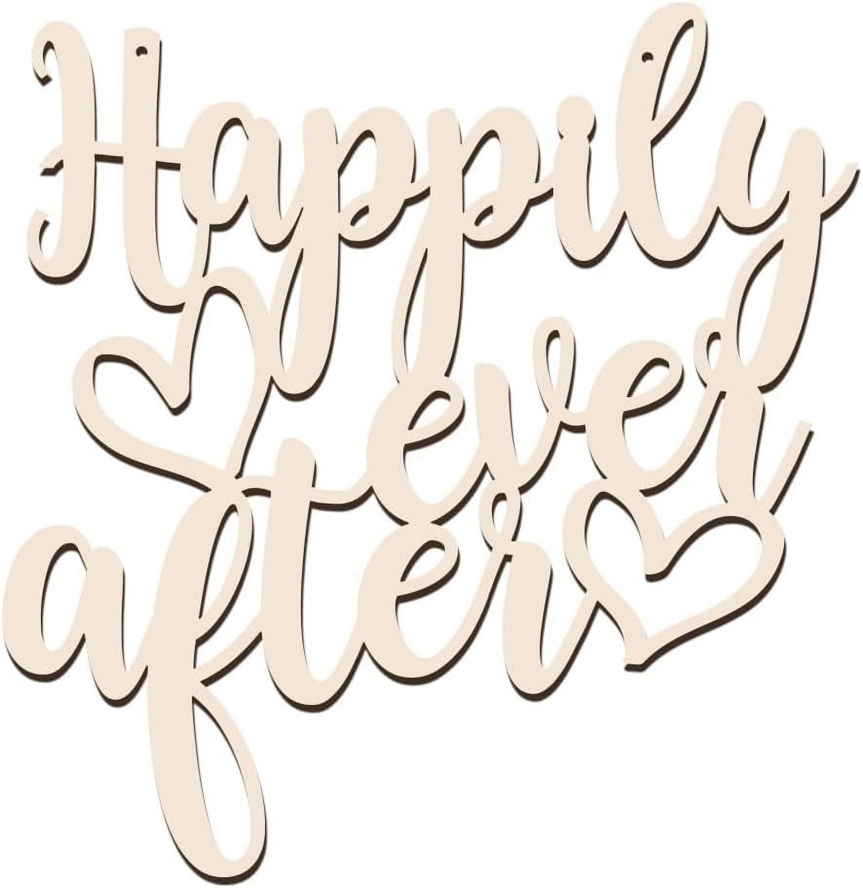 Happily Ever After Wooden Sign Happily Ever After Sign for Wedding Wood ...