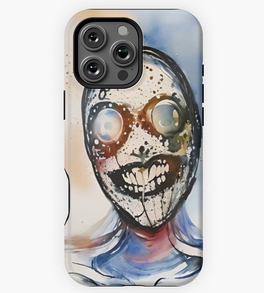 Happily crazy Funny Horror Quote GA1697 Phone Case for iPhone 11 to 17 ...
