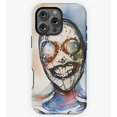 Happily crazy Funny Horror Quote GA1697 Phone Case for iPhone 11 to 17 ...