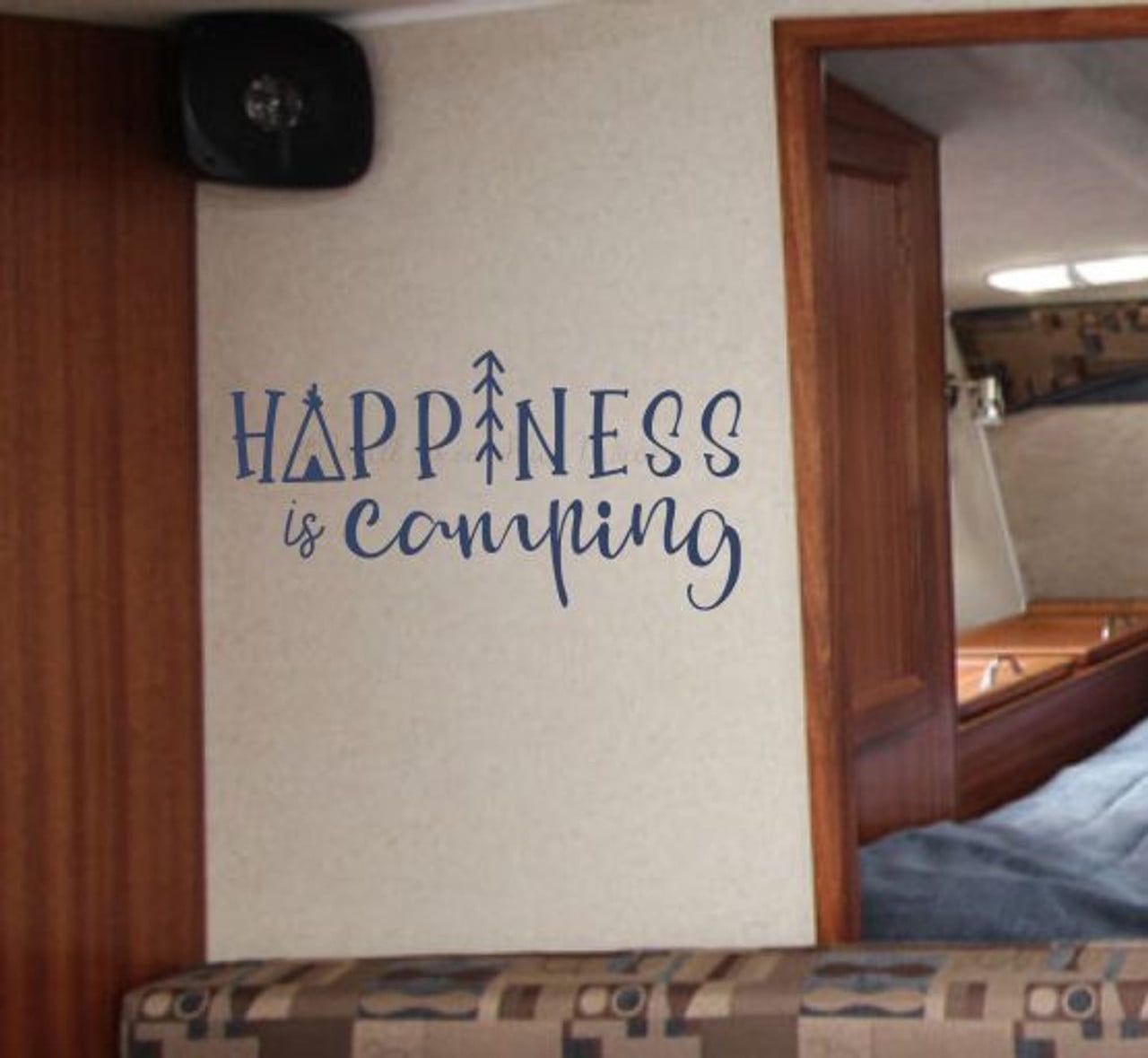 Happiness is Camping RV Decals - Vinyl Camper Decals - Vintage RV Art ...