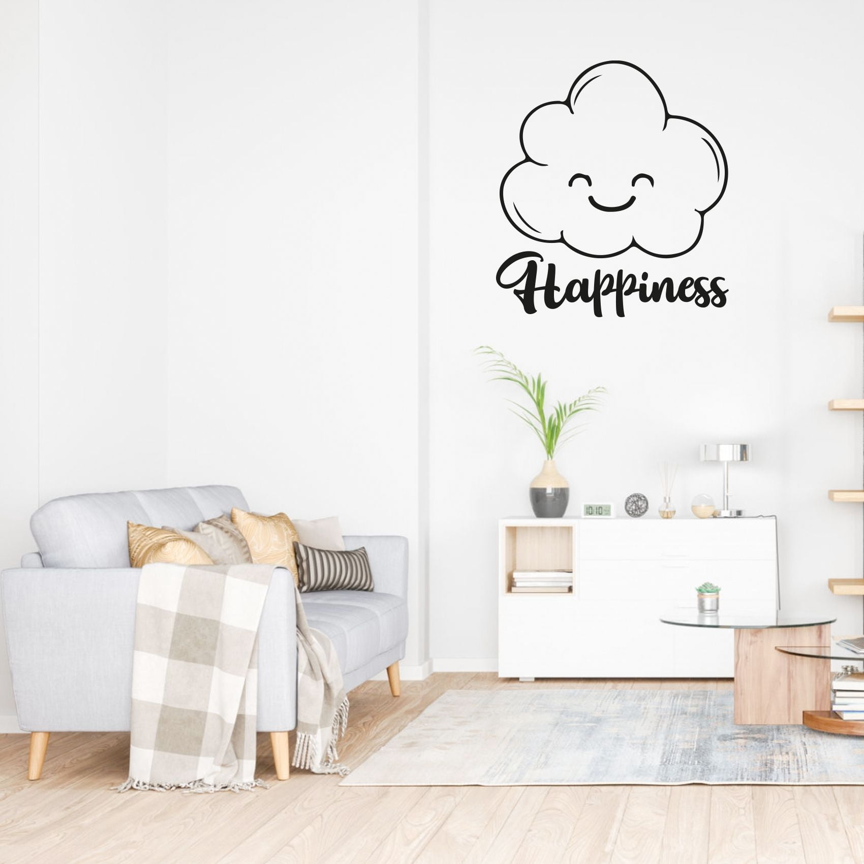 Happiness - Daily Life Reminder Motivation In Life Cute Smiling Cloud ...