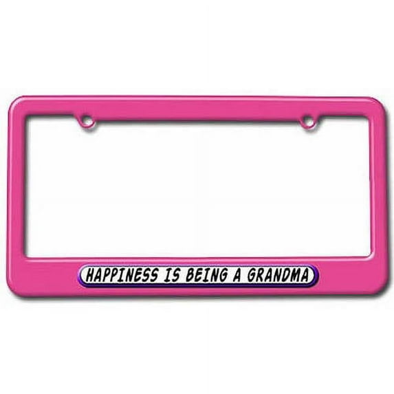 Happiness Is Being A Grandma License Plate Tag Frame, Multiple Colors ...