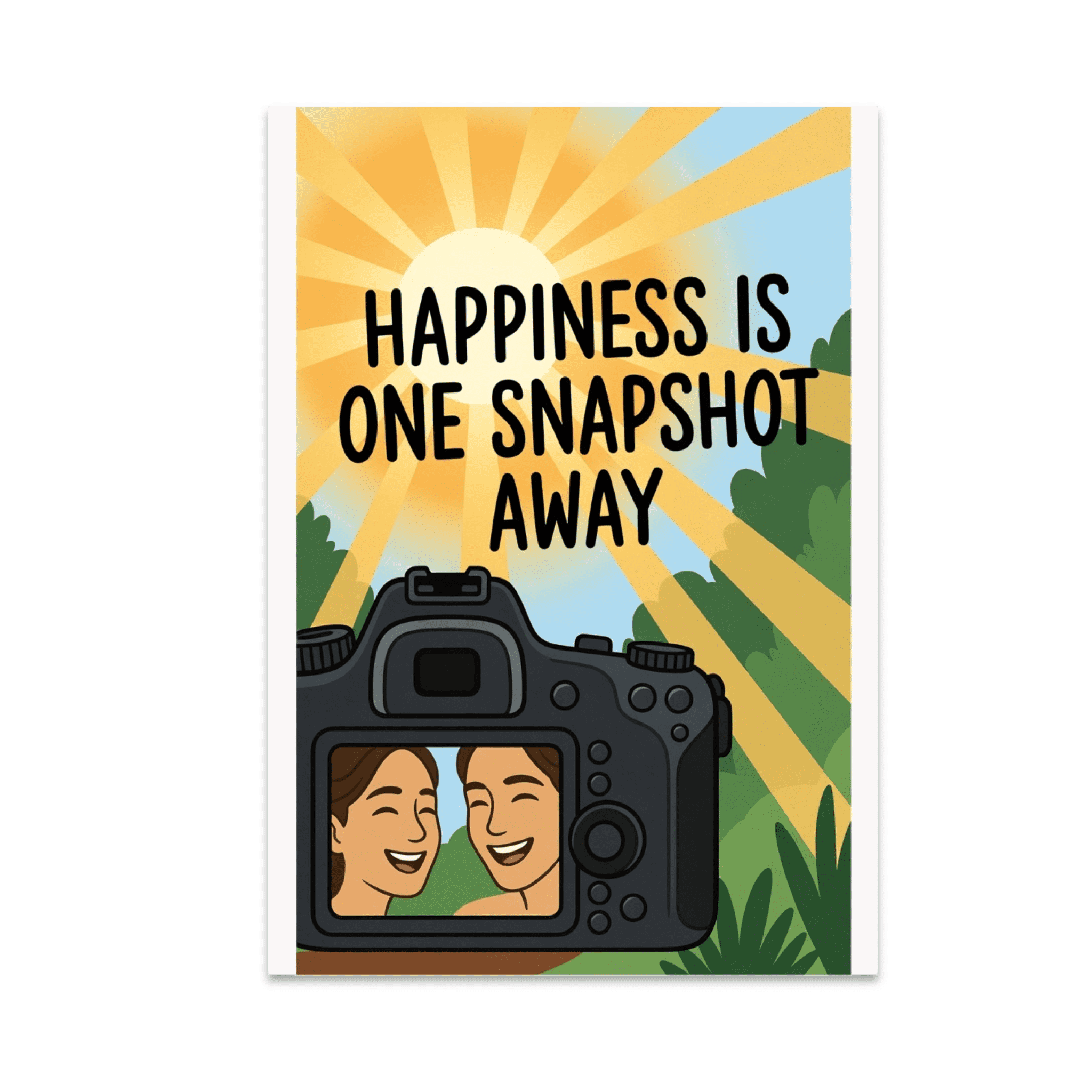 Happiness Is One Snapshot Away - Photography Enthusiast - 13x19 Poster ...