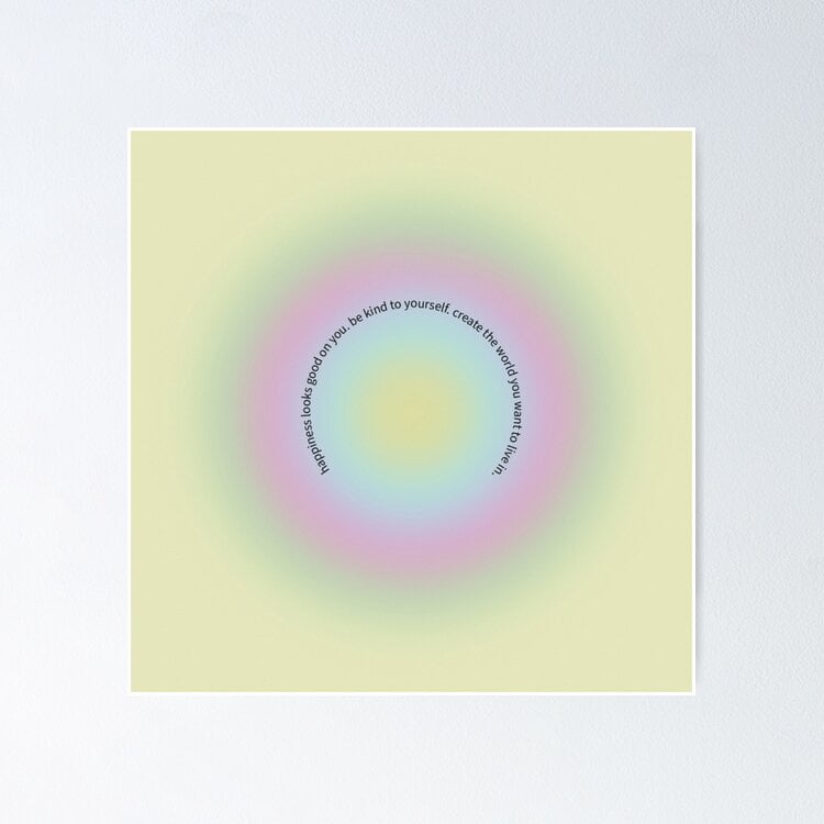 Happiness Looks Good on You. UNFRAMED Poster, 8x12 - Walmart.com