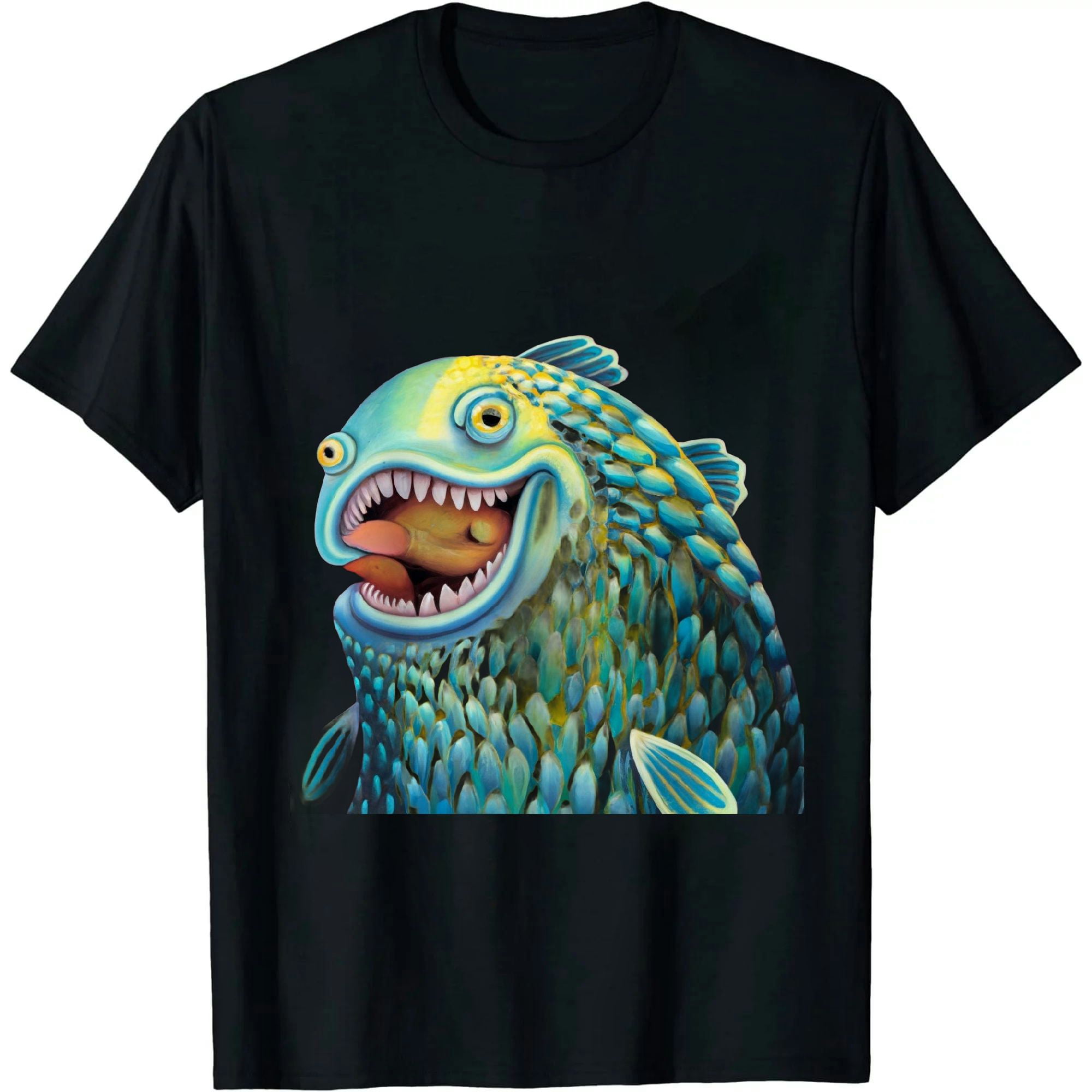 Happiness is A Big Fish And A Witness T-Shirt - Fishing Tee T-Shirt ...