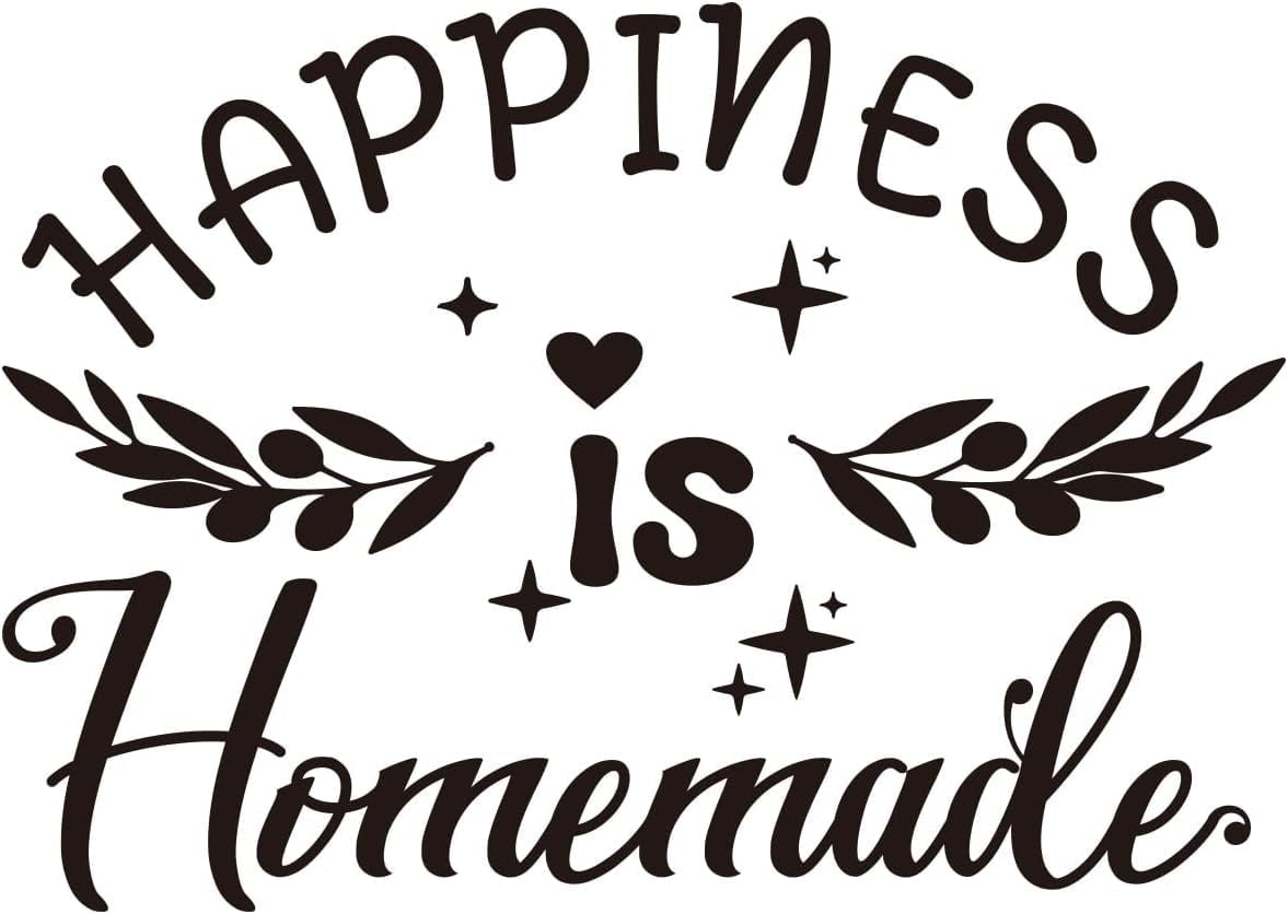 Happiness is Homemade Wall Decal Family Inspirational Quotes Wall ...