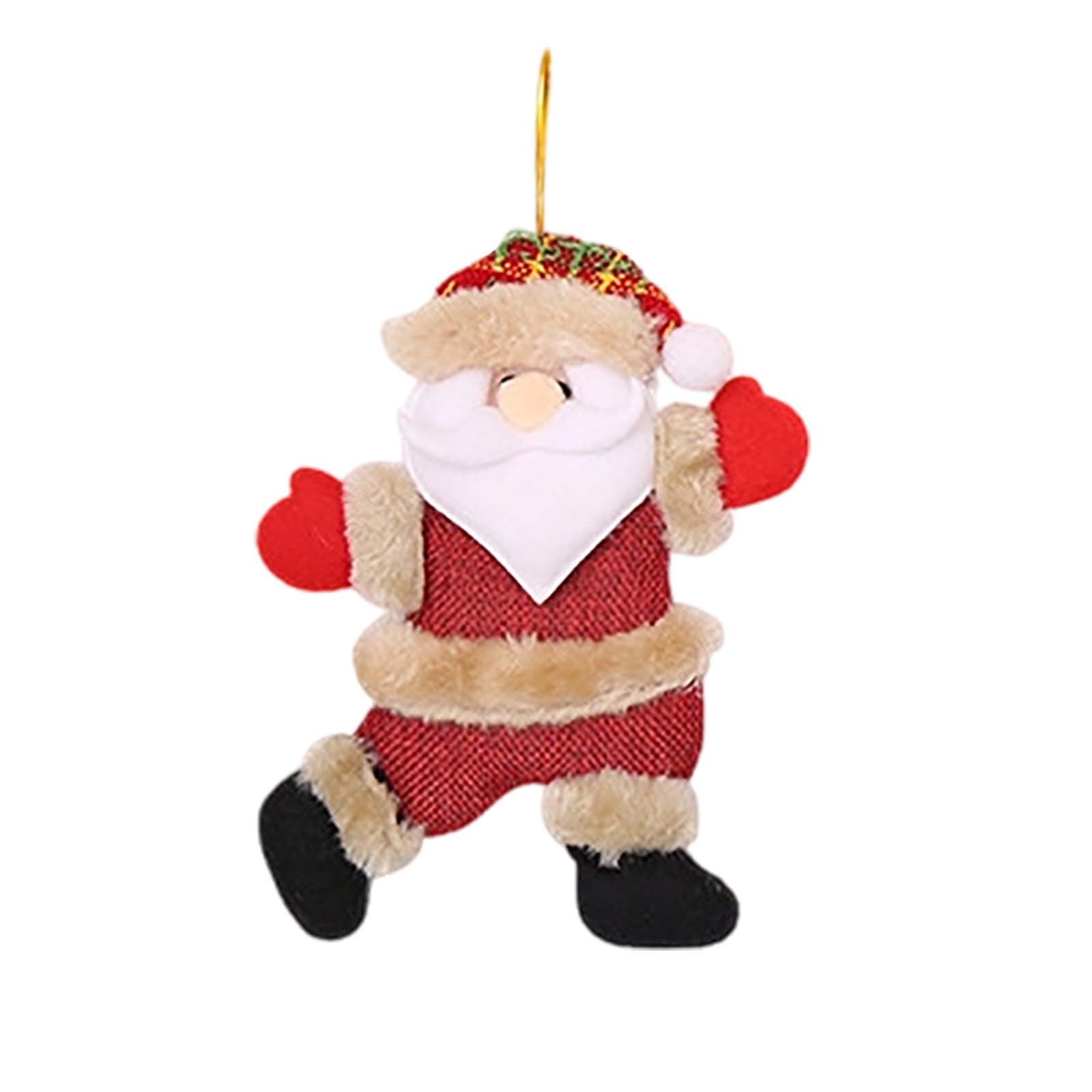 Happini Hanging Dancing Santa Figurines For Holiday Fireplace Staircase ...