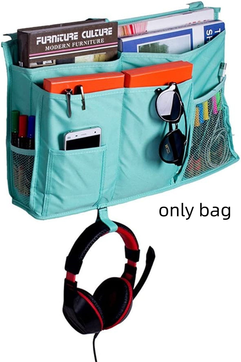 Happon 1 Pc Caddy Hanging Organizer Bedside Storage Bag for Bunk and ...