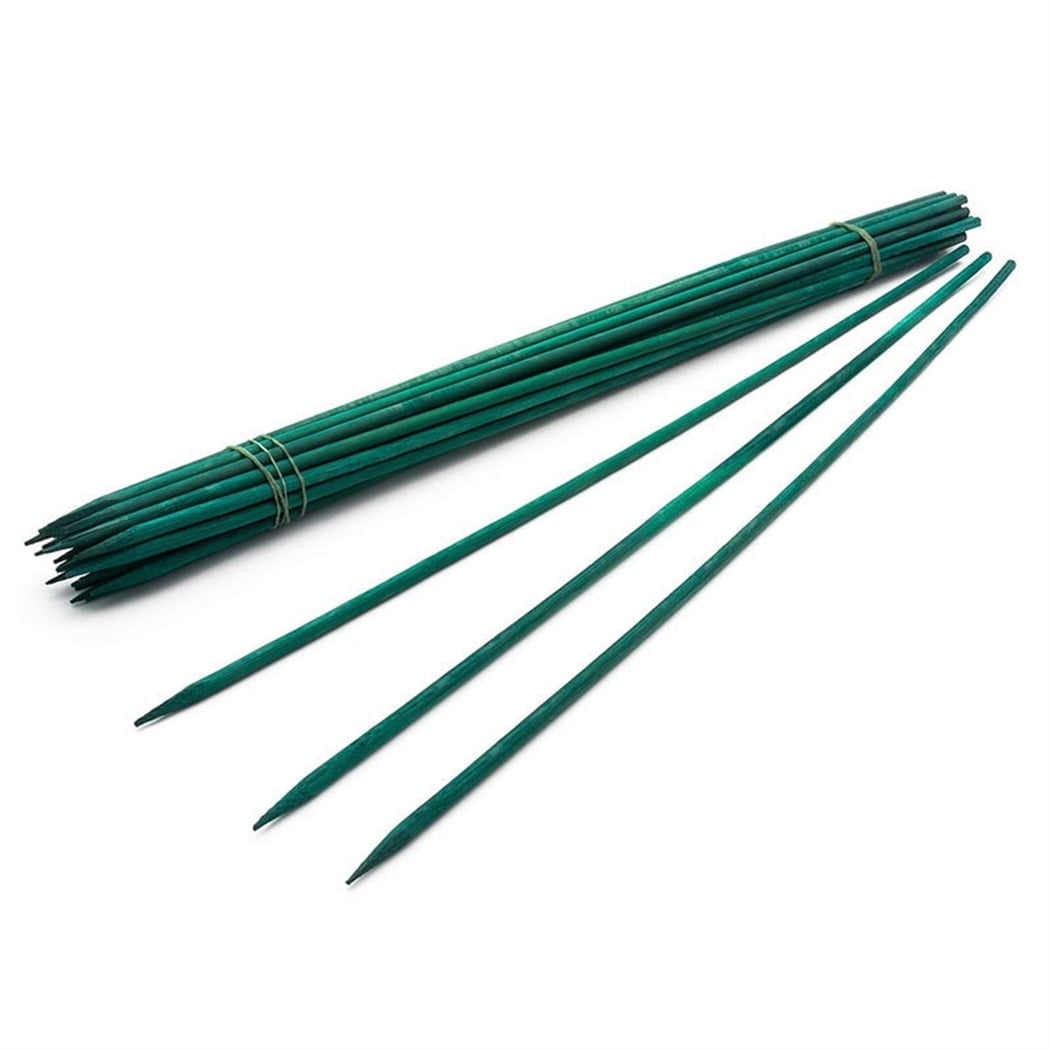 Happon 10 Pcs Bamboo Plant Stakes, 15-inch Support Sticks for Indoor ...