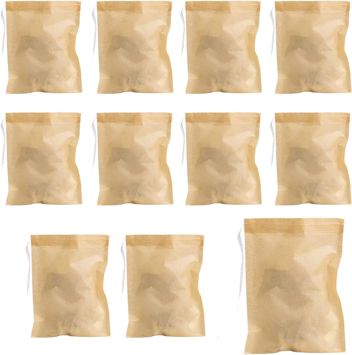 Happon 100 Pcs Disposable Empty Tea Bags Filter Infuser with Drawstring ...