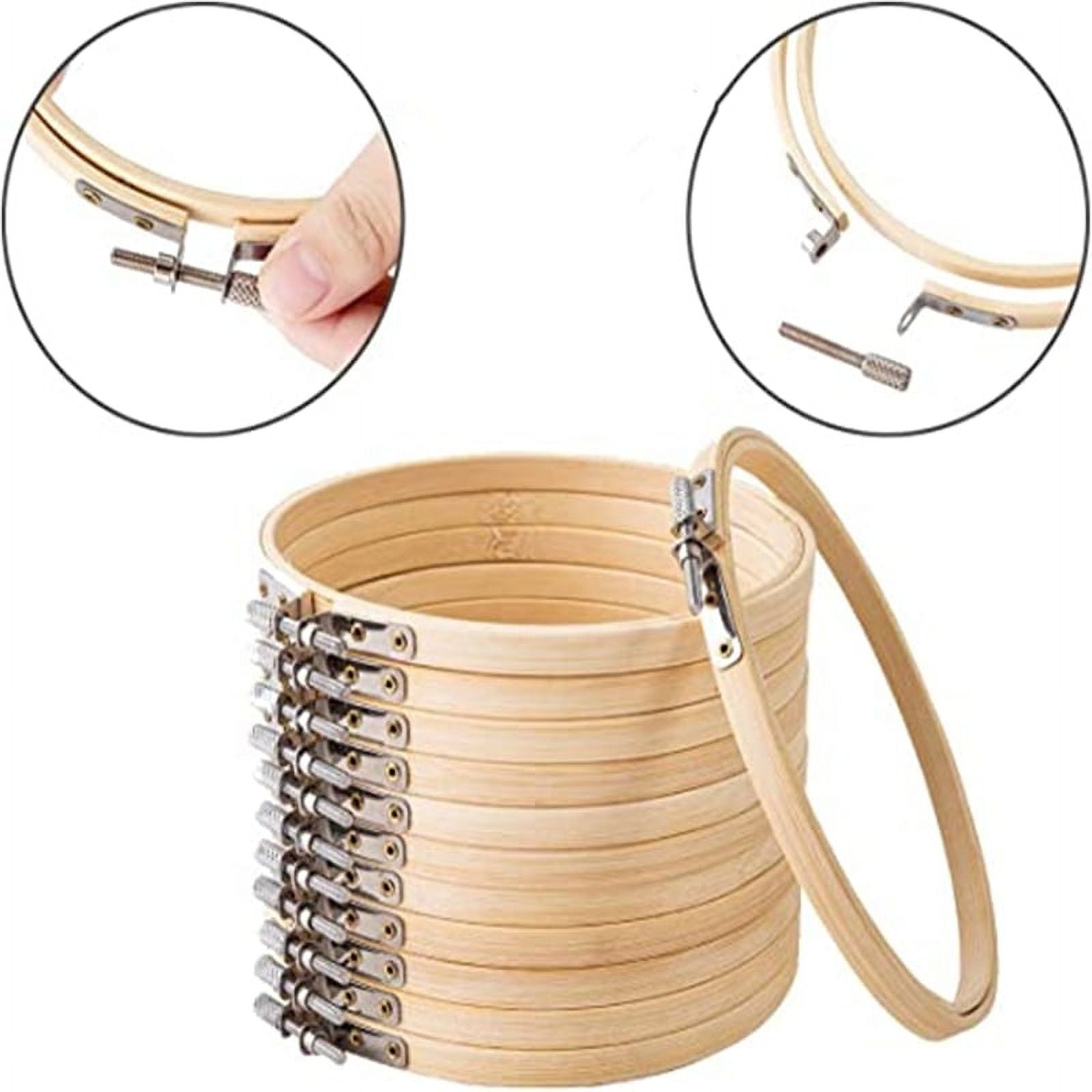 Happon 12 Pieces Embroidery Hoops Bulk Wholesale Cross Stitch Hoop Ring ...