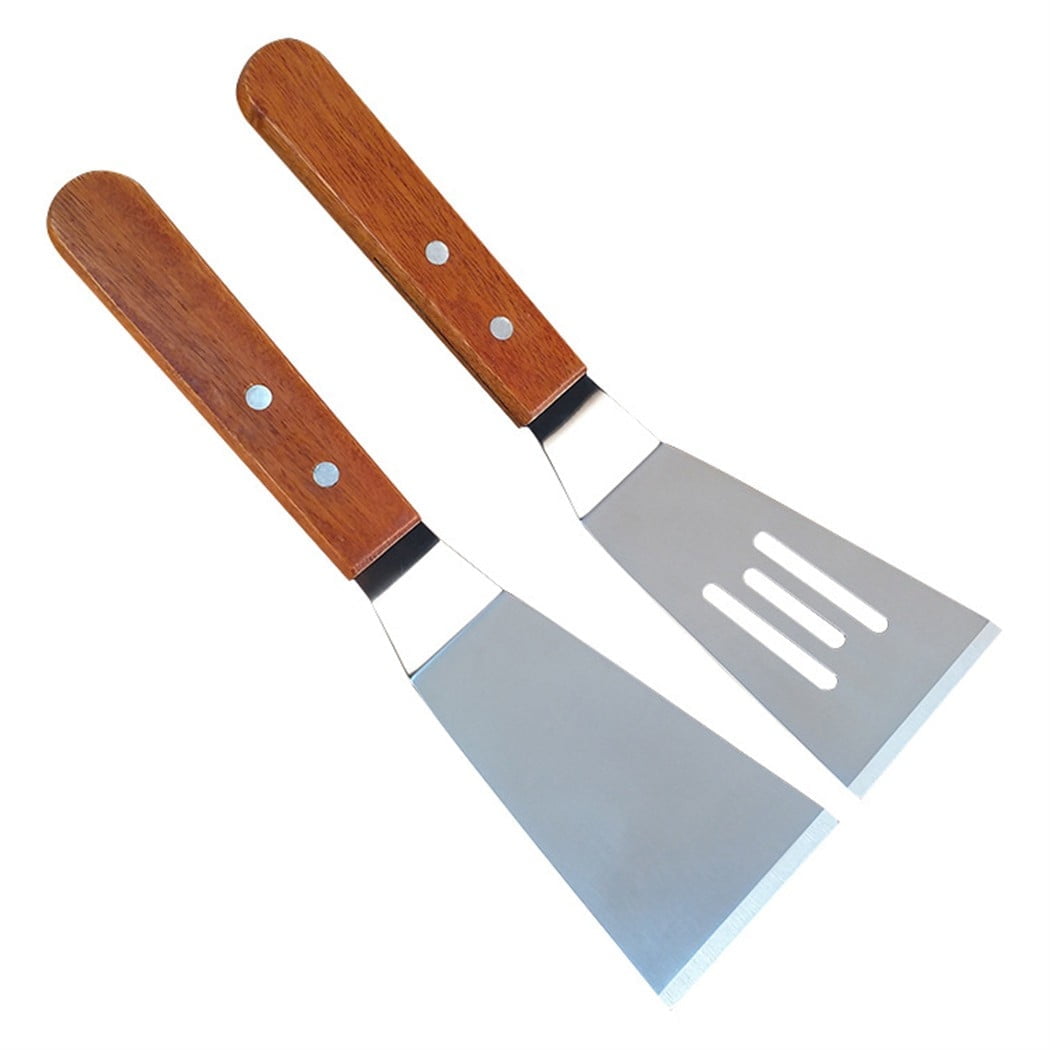 Happon 2 Pcs Metal Spatulas Set, Cooking Utensils Fish Egg Grill ...
