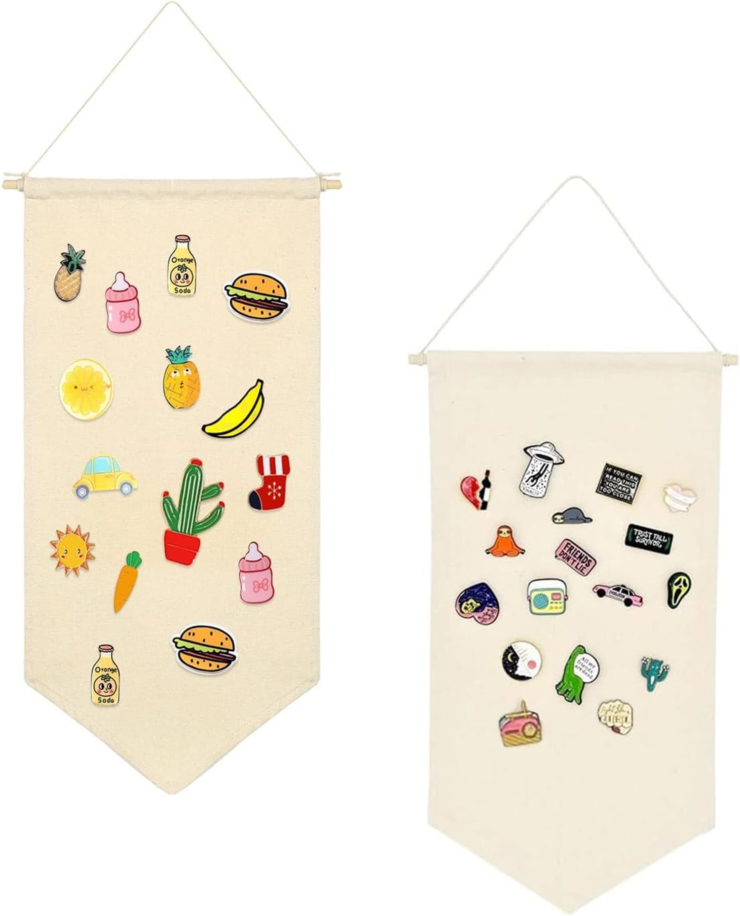 Happon 2 Pcs Pin Display Board,Enamel Pin Collection Display Holder,Pin ...