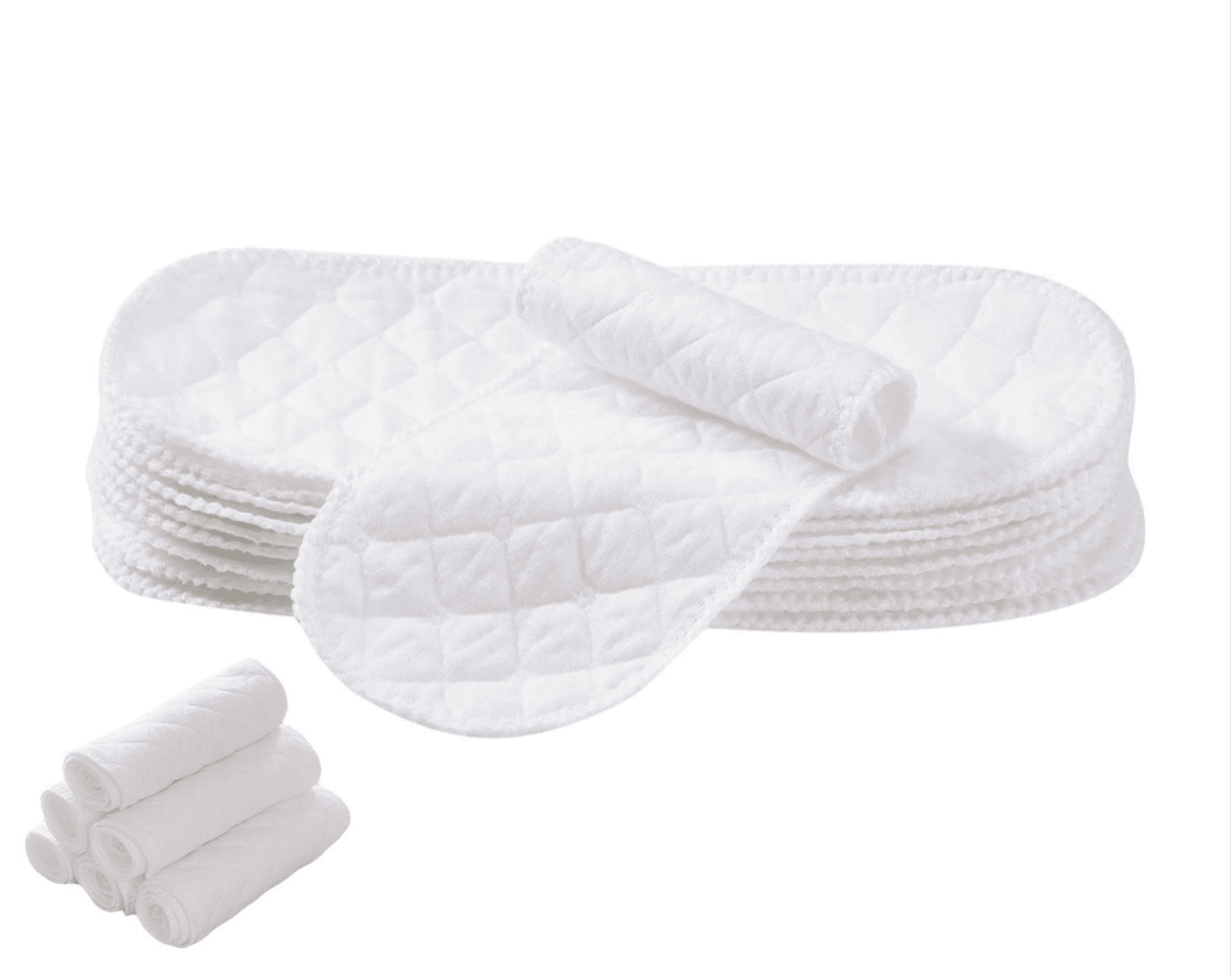 Happon 3-Layers Cotton Diaper, Set of 30 Reusable Solid Casual Infant ...