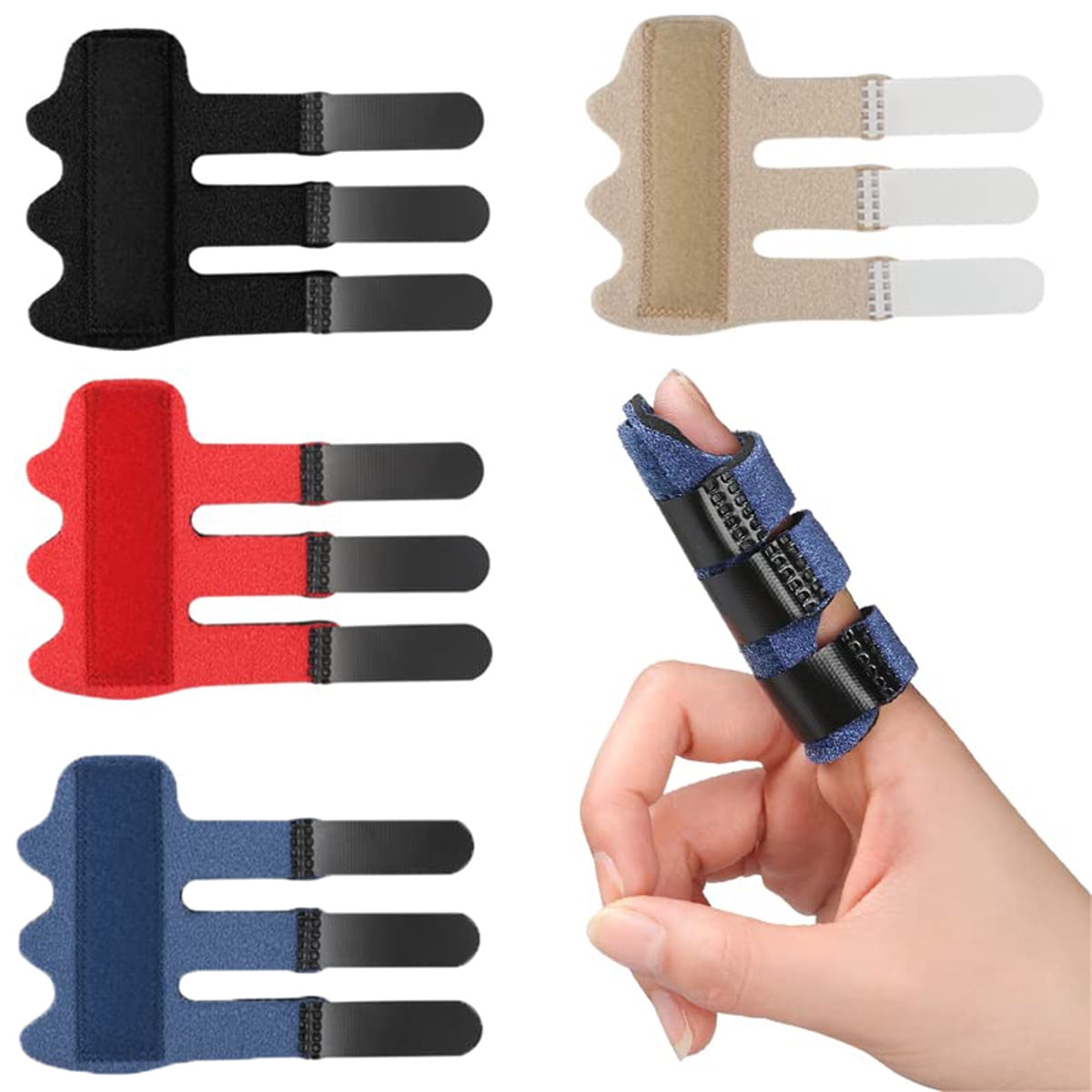 Happon 4 Pack Finger Splint, Adjustable Finger Aluminium Support for ...