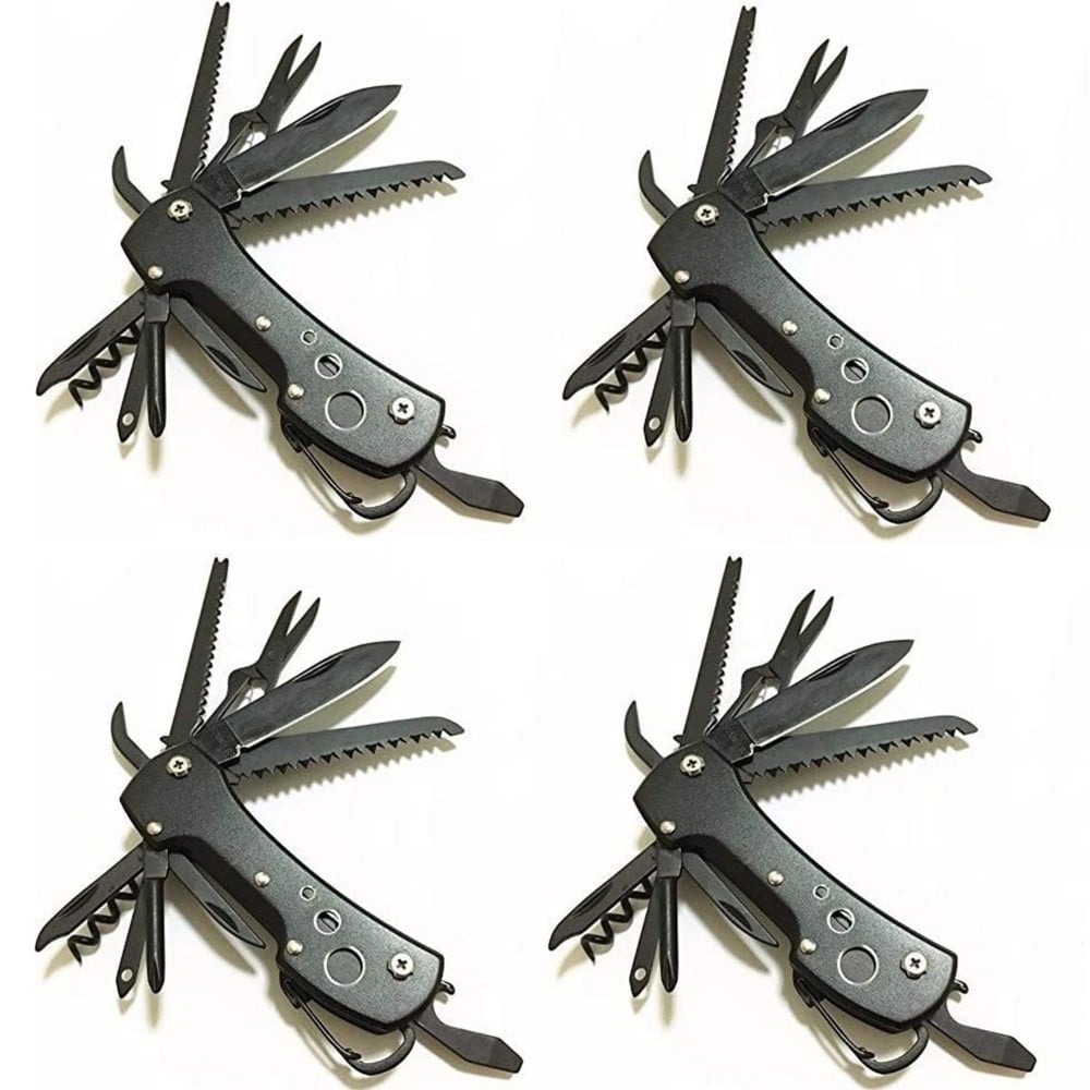 Happon 4 Pack Stainless Steel Multitool Foldable Pocket Knife Safety ...