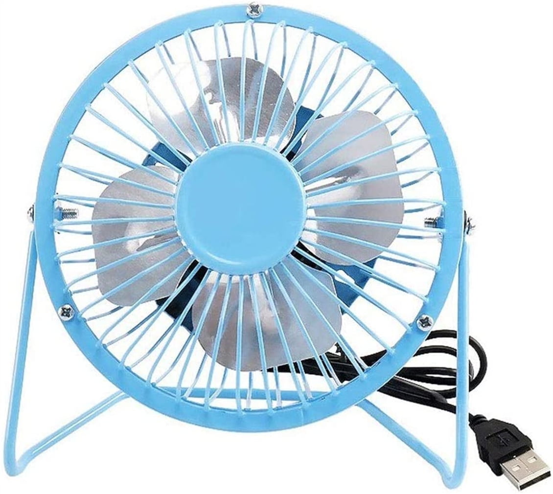 Happon 4 in Mini Desk Fan, Portable 360 Degree Rotating Small USB Table ...