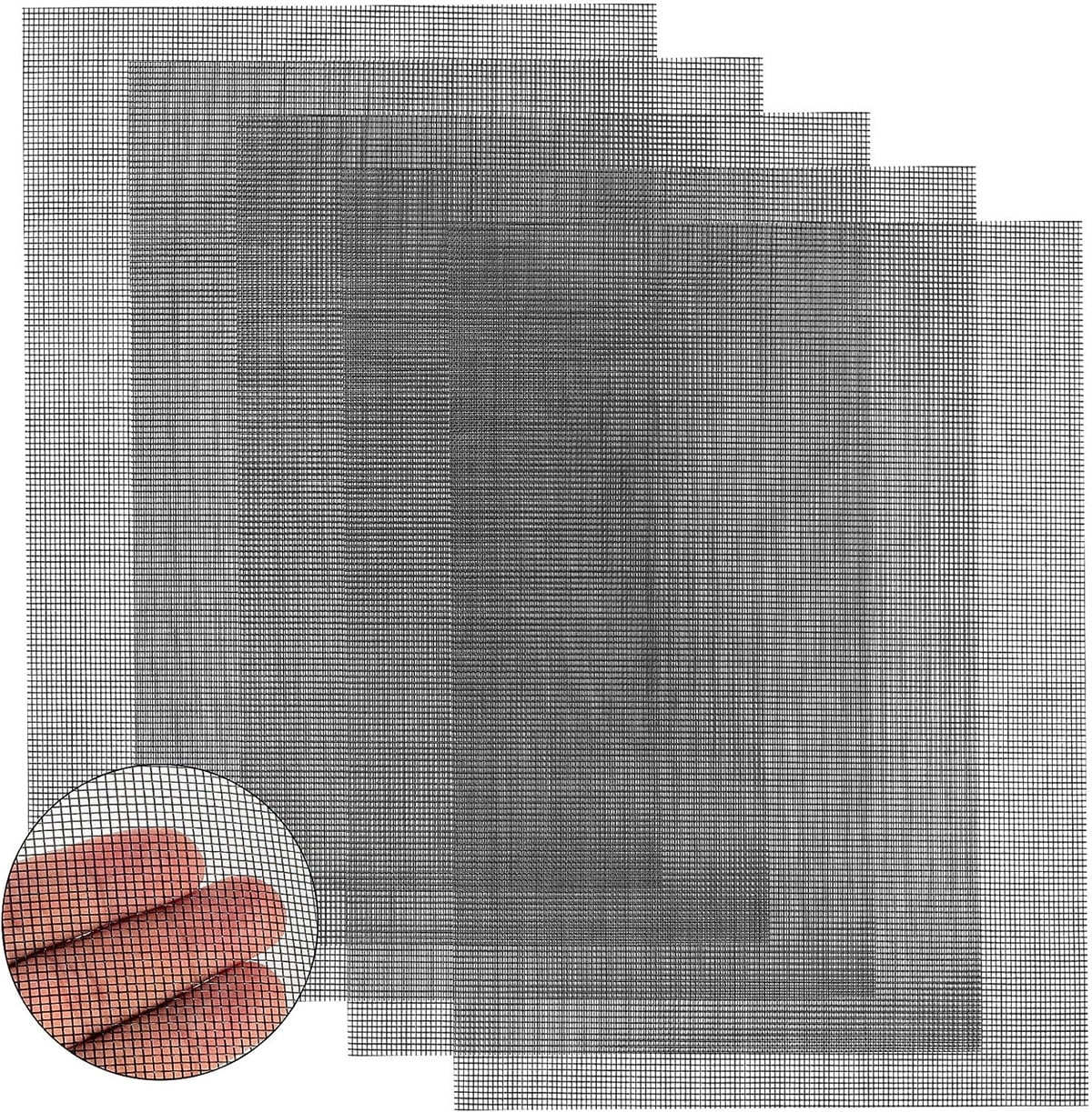 Happon 5PCS Pot Mesh Mat, Flower Pot Mesh Pads 30x20cm Gardening Flower ...