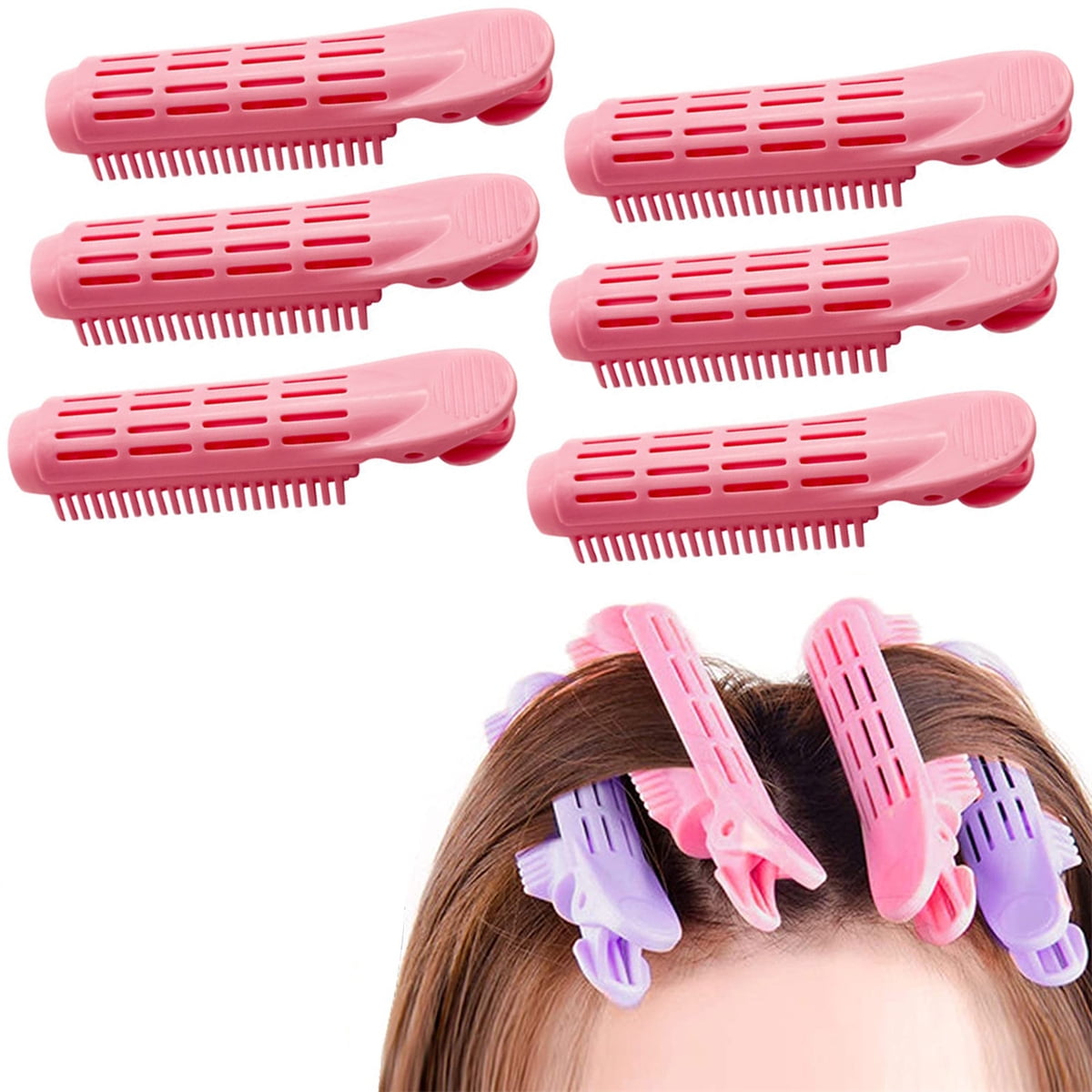 Happon 6PCS Hair Root Fluffy Clip, Natural Fluffy Hairpin, No Heat ...
