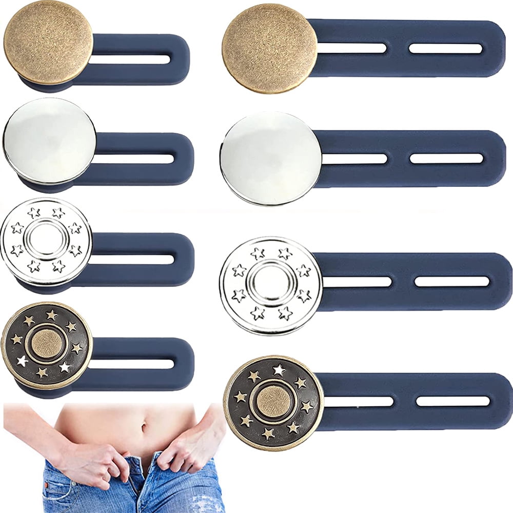 Happon 8 Pcs Button Extender for Trousers, 8PCS Button Waist Extender ...