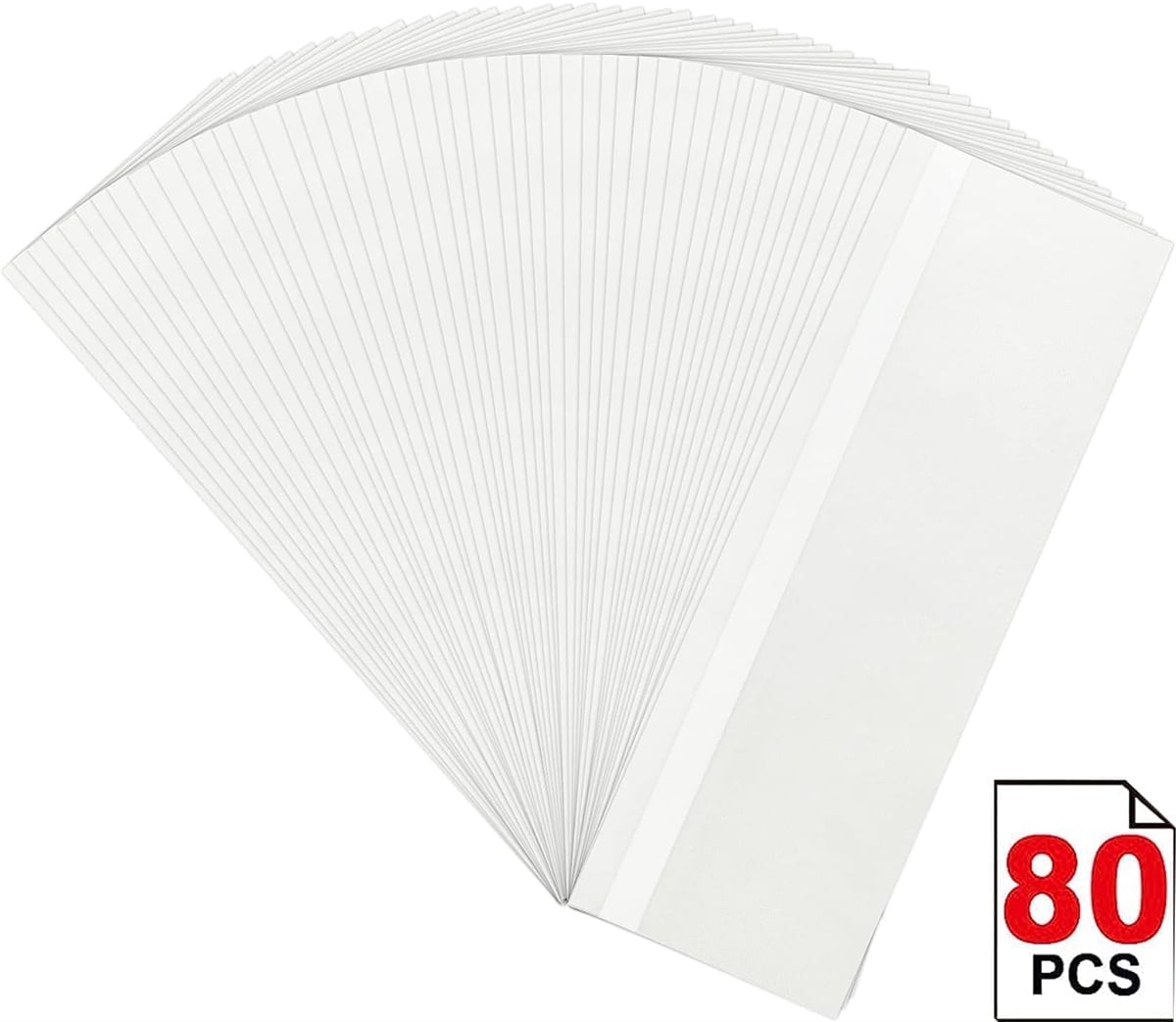 Happon 80 Pcs Indoor Window Fly Traps, Clear Sticky Bug Catching ...