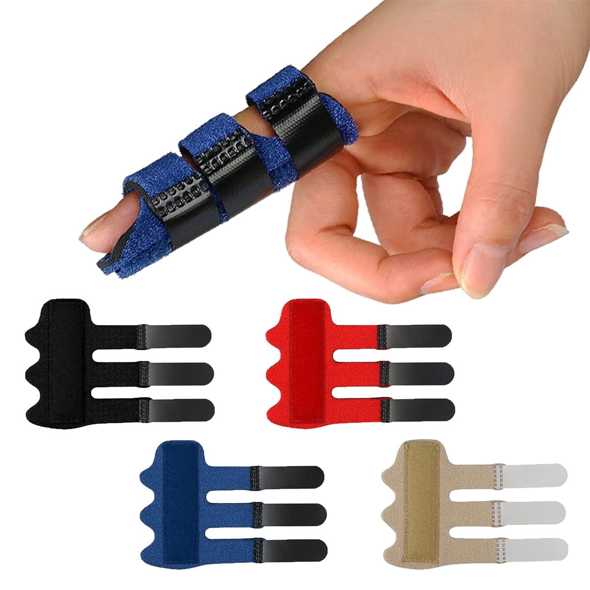Happon Finger Splint,Trigger Finger Brace Support with 3 Fixing Strap ...